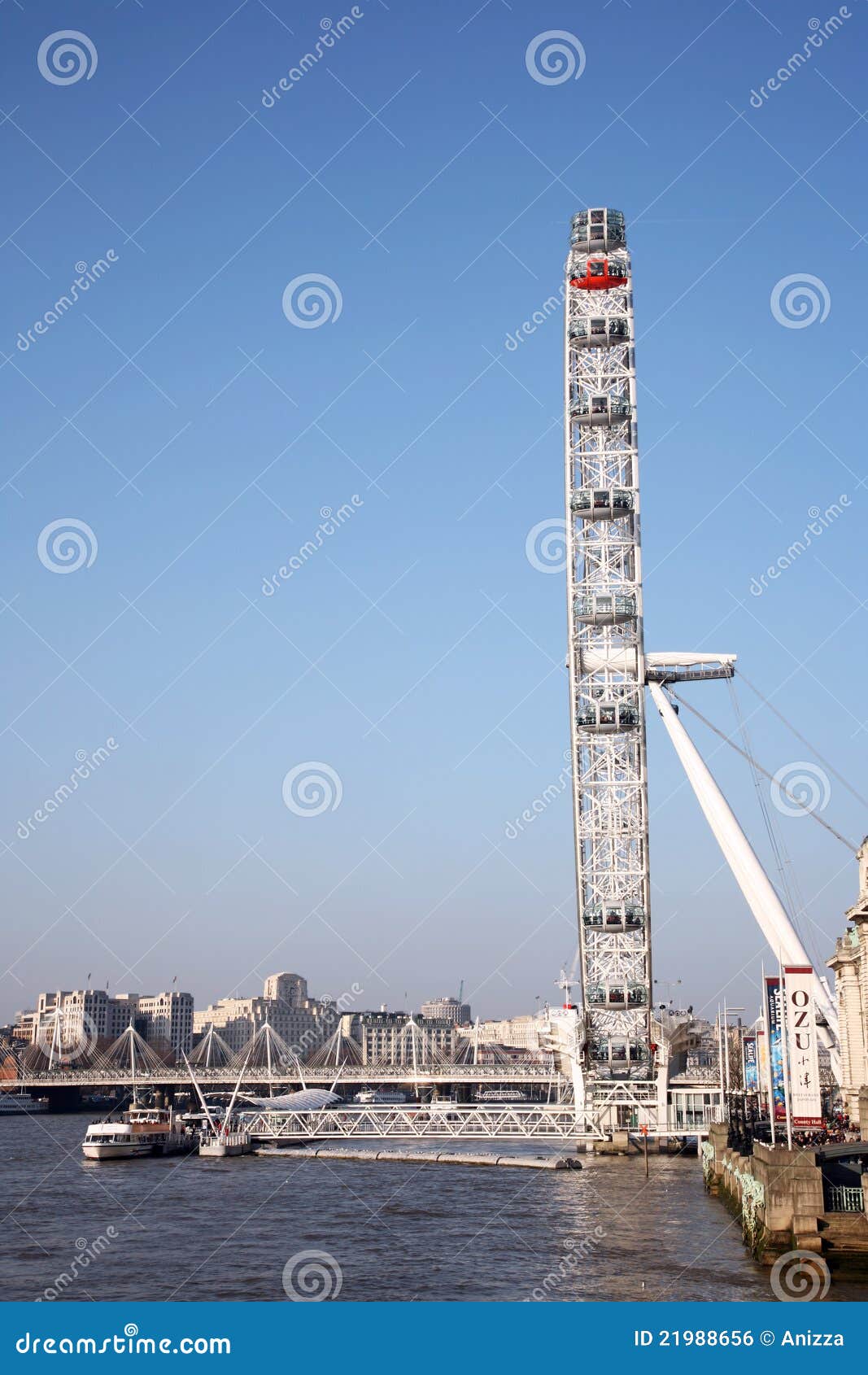London Eye, Millennium Wheel Editorial Photo - Image of destinations ...