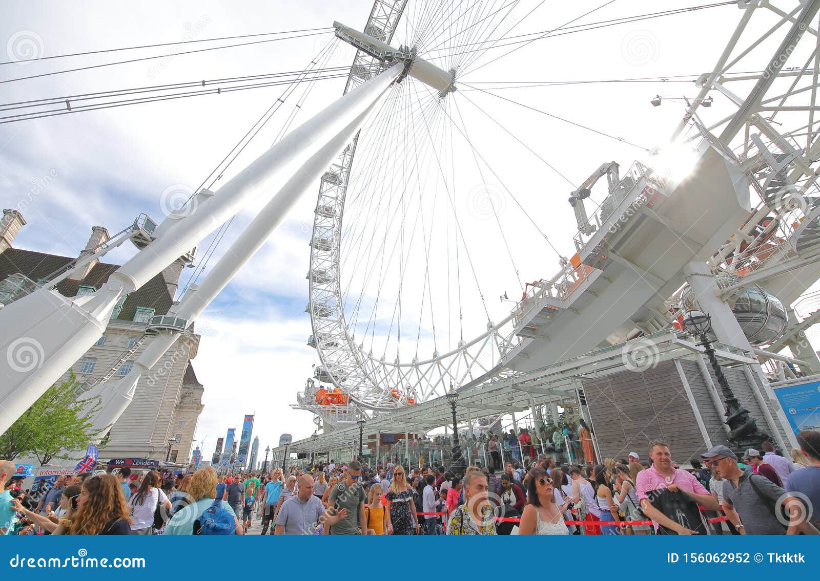 London Eye Observation Wheel London UK Editorial Photography - Image of ...