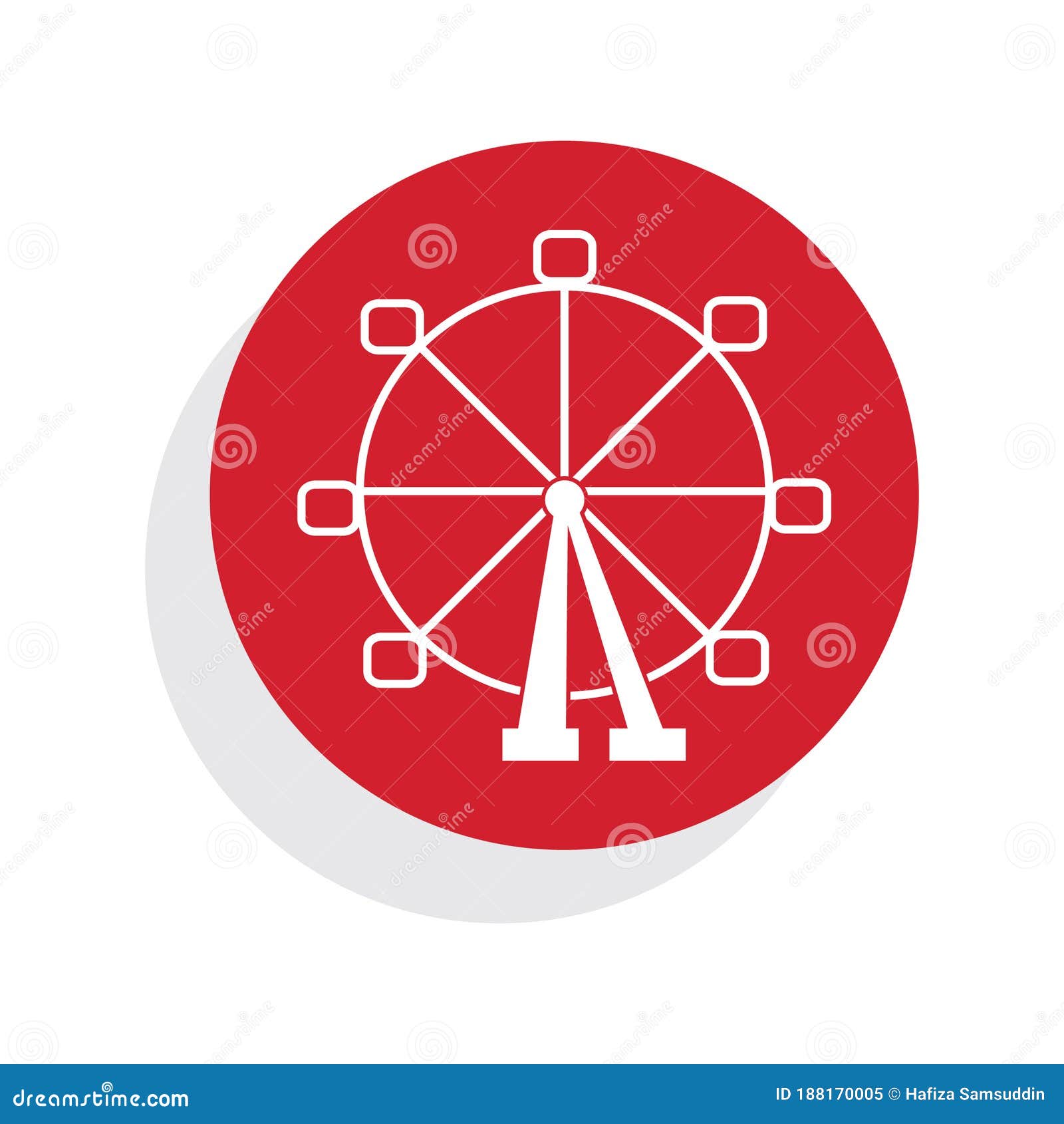 London Eye. Vector Illustration Decorative Design Editorial Image ...