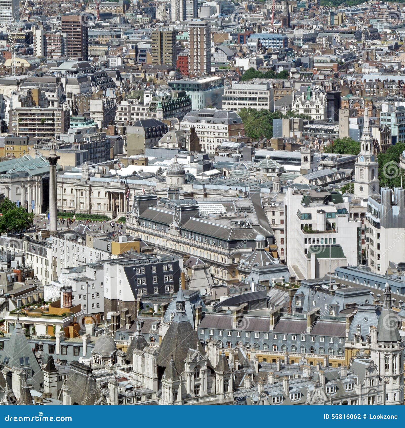London Eye View stock photo. Image of apartments, buildings - 55816062