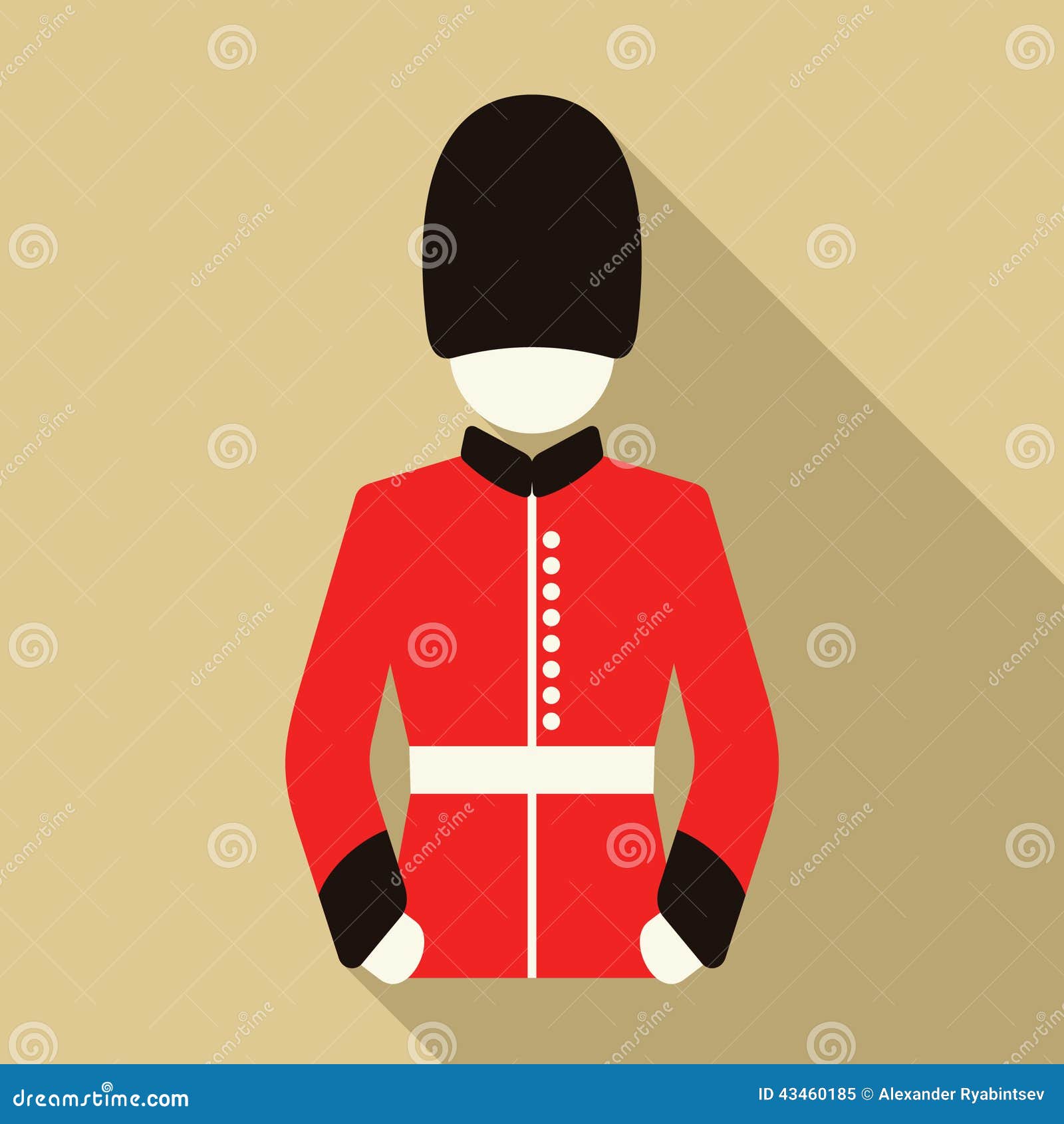London Guard Illustration Illustration Stock Vector - Illustration of ...