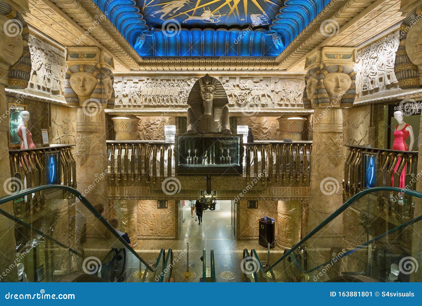 Harrods Department Store Knightsbridge London, Sign And Logo Above ...