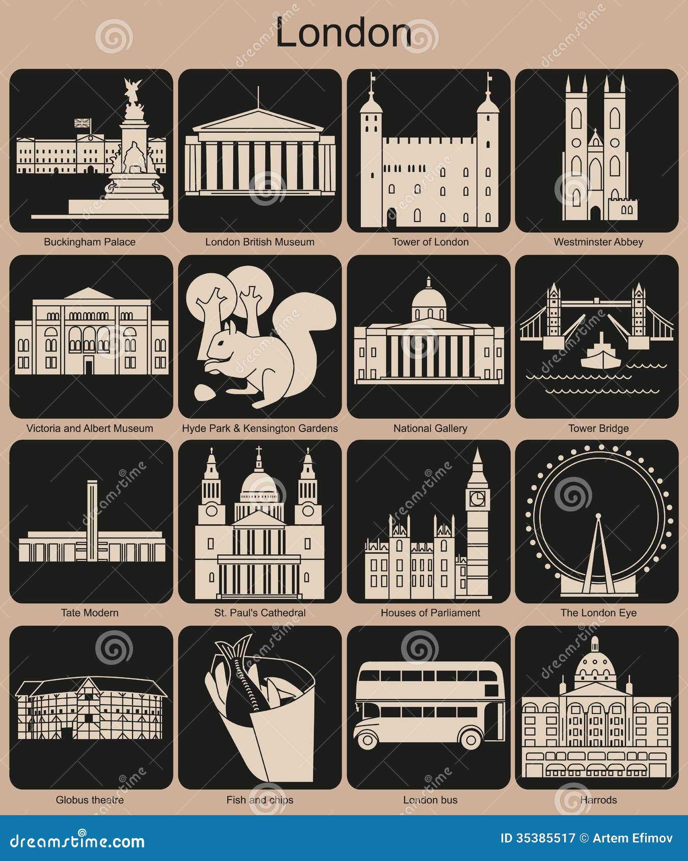 London icons editorial photography. Illustration of national - 35385517