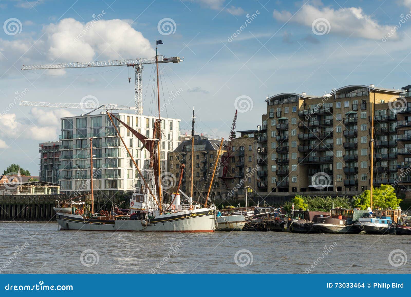 Thames Barge Stock Image | CartoonDealer.com #123250543