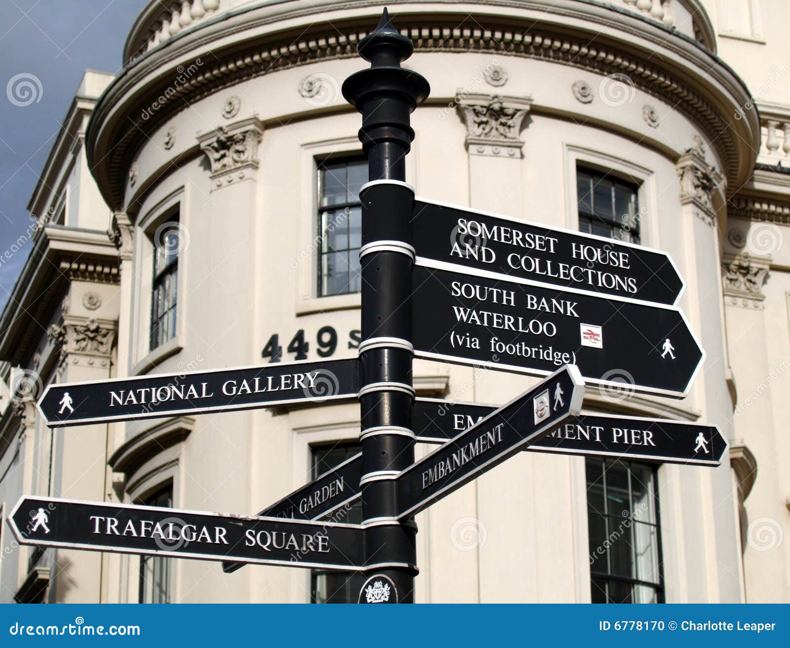 London Landmark Signs stock photo. Image of black, landmarks - 6778170