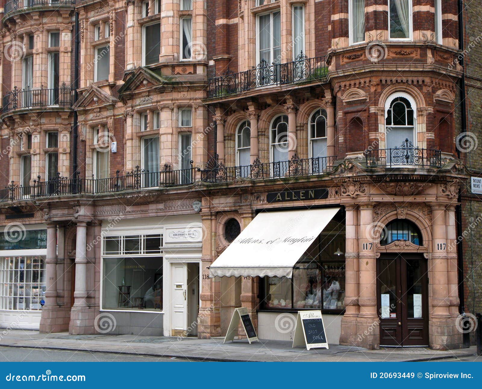 London, Mayfair District Shops Editorial Stock Image - Image of england ...