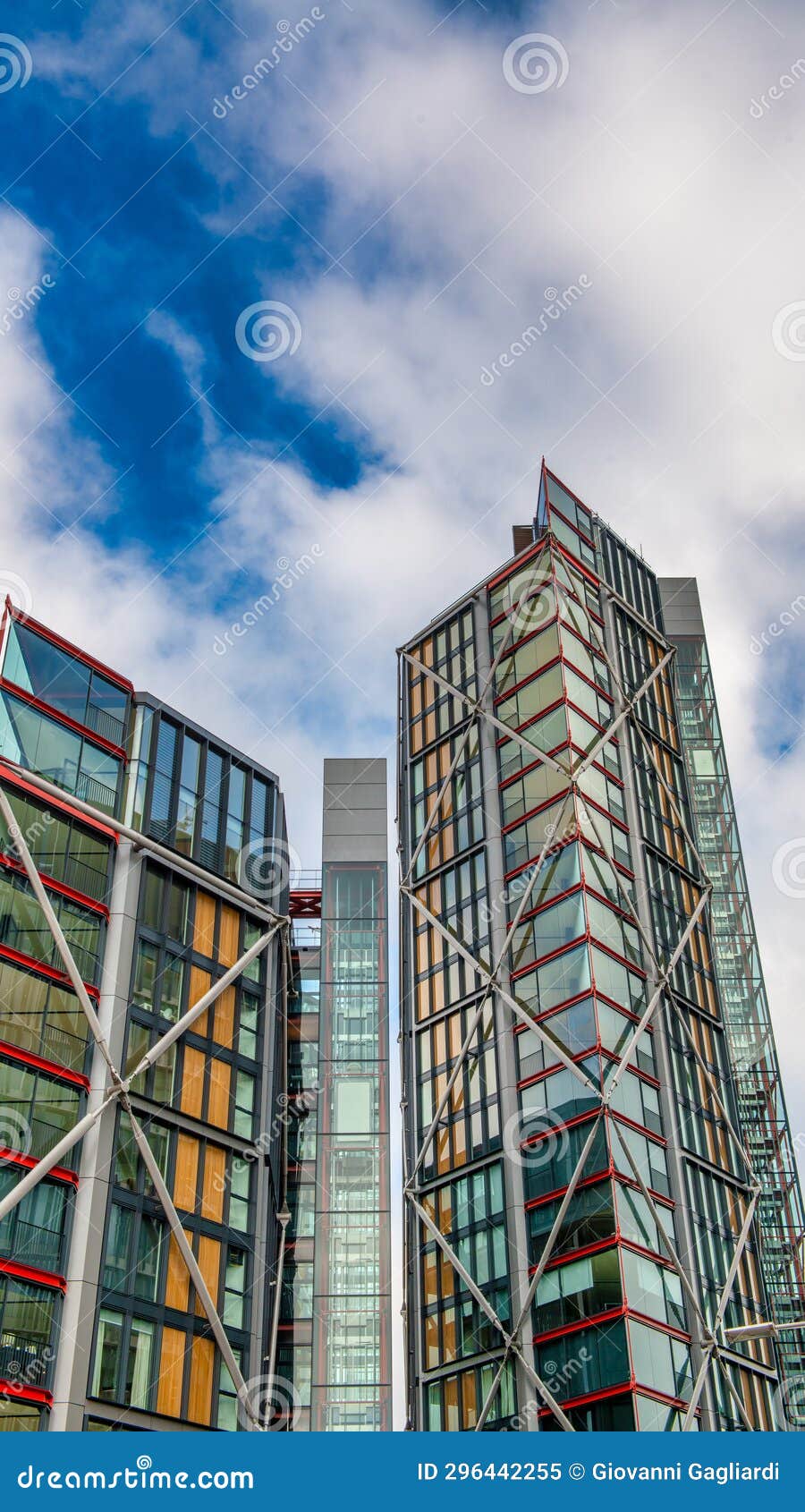 London Modern Buildings and Skyline Stock Image - Image of built ...