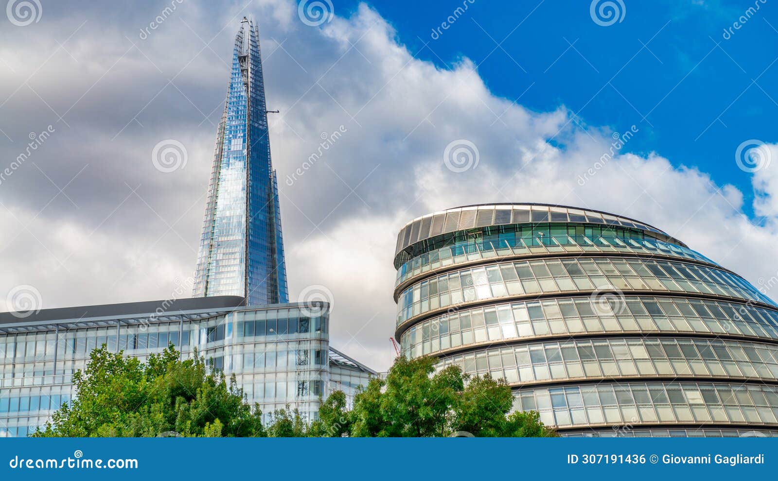 London Modern Buildings and Skyline Editorial Photo - Image of dusk ...