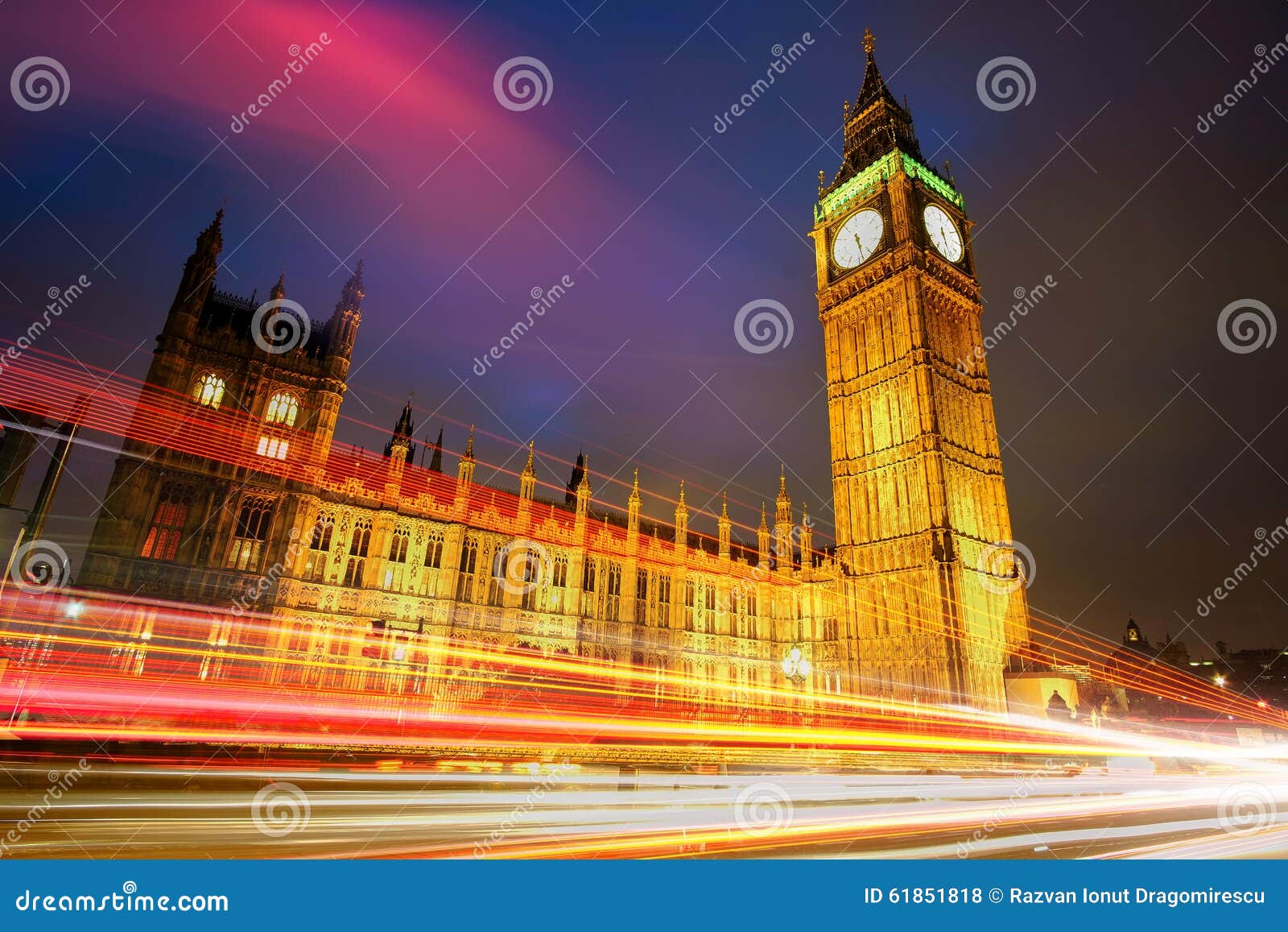 London at Night stock photo. Image of lights, united - 61851818