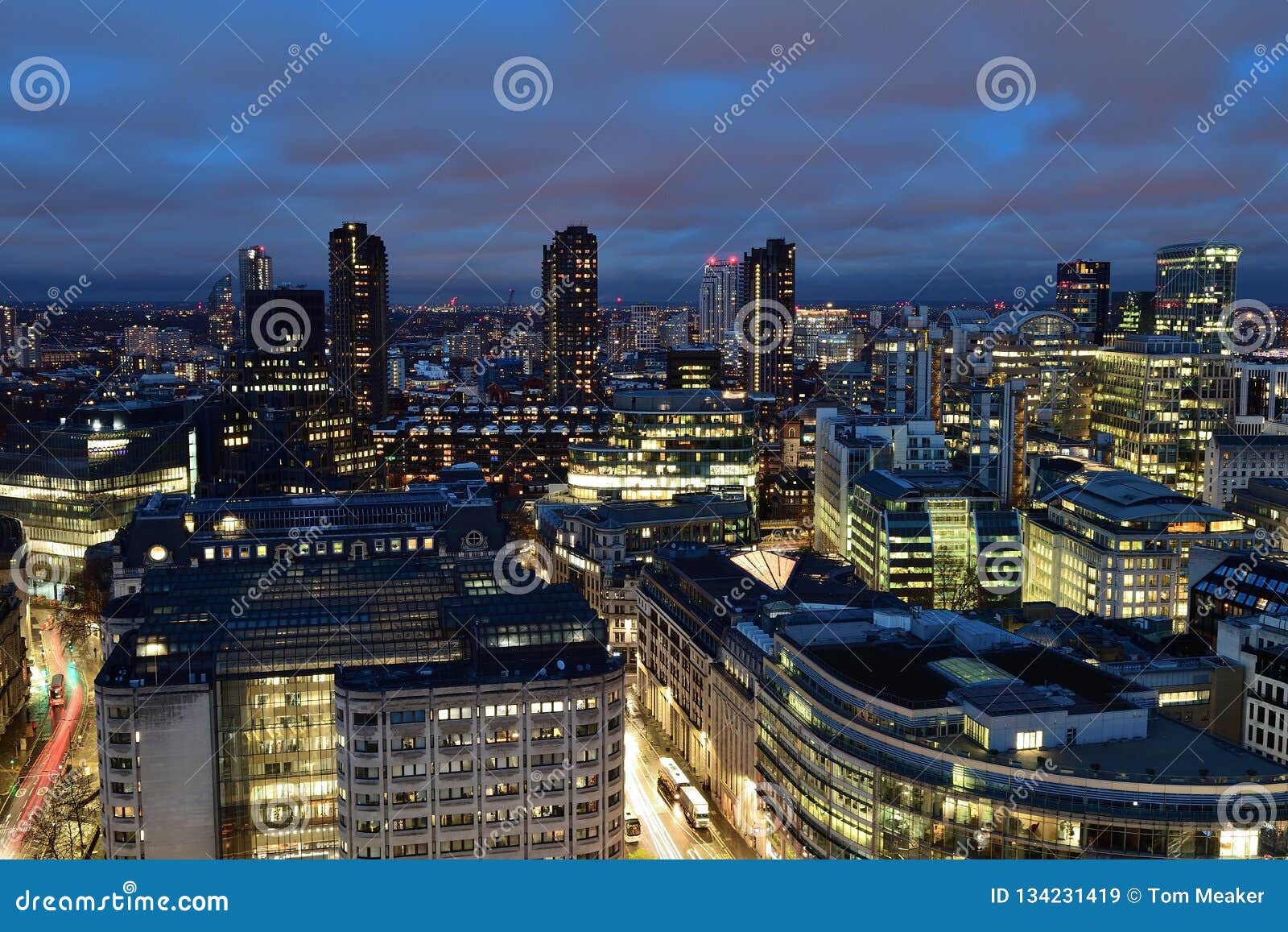 London at night stock image. Image of skyline, built - 134231419