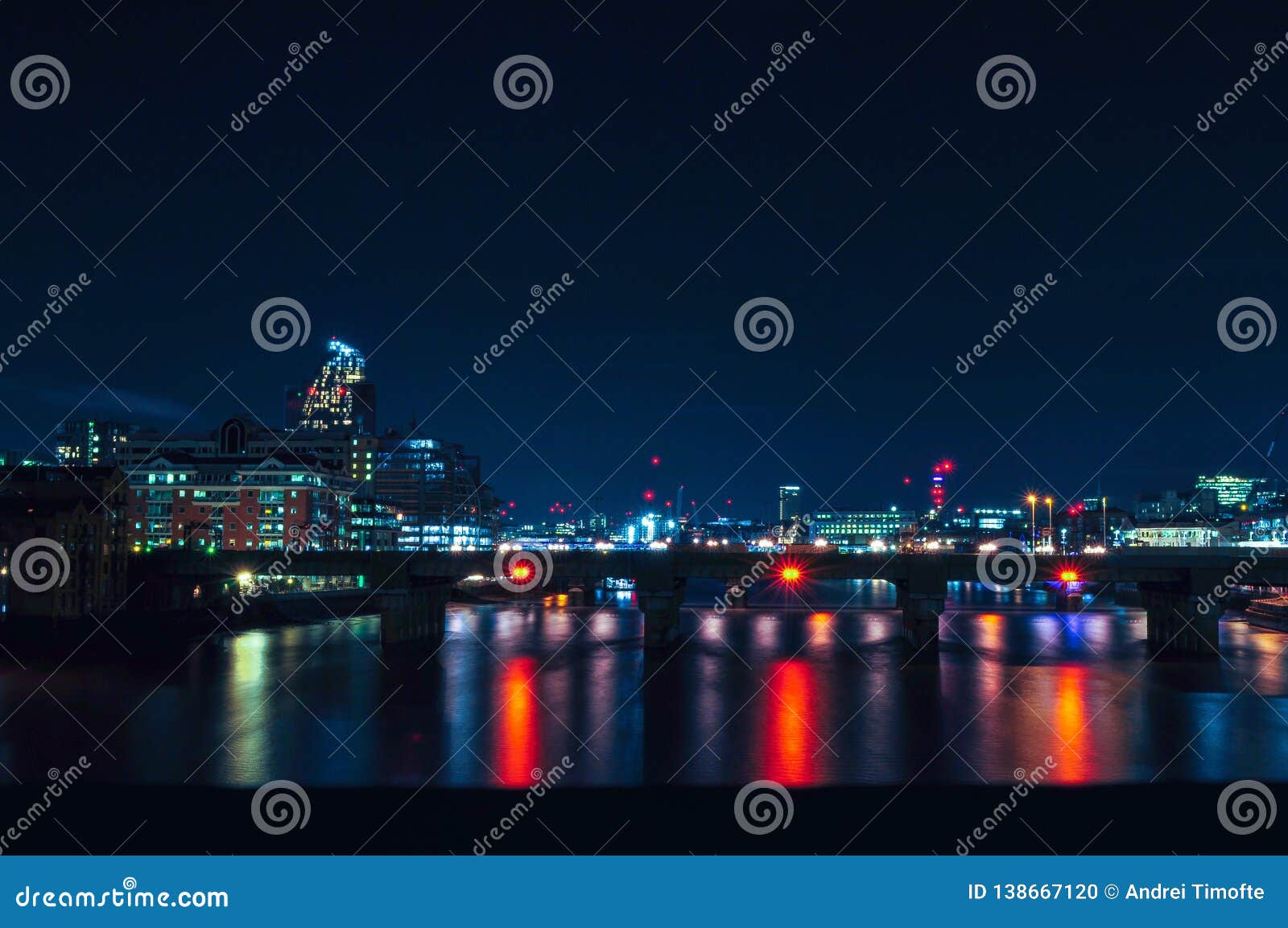 London by night stock photo. Image of famous, international - 138667120