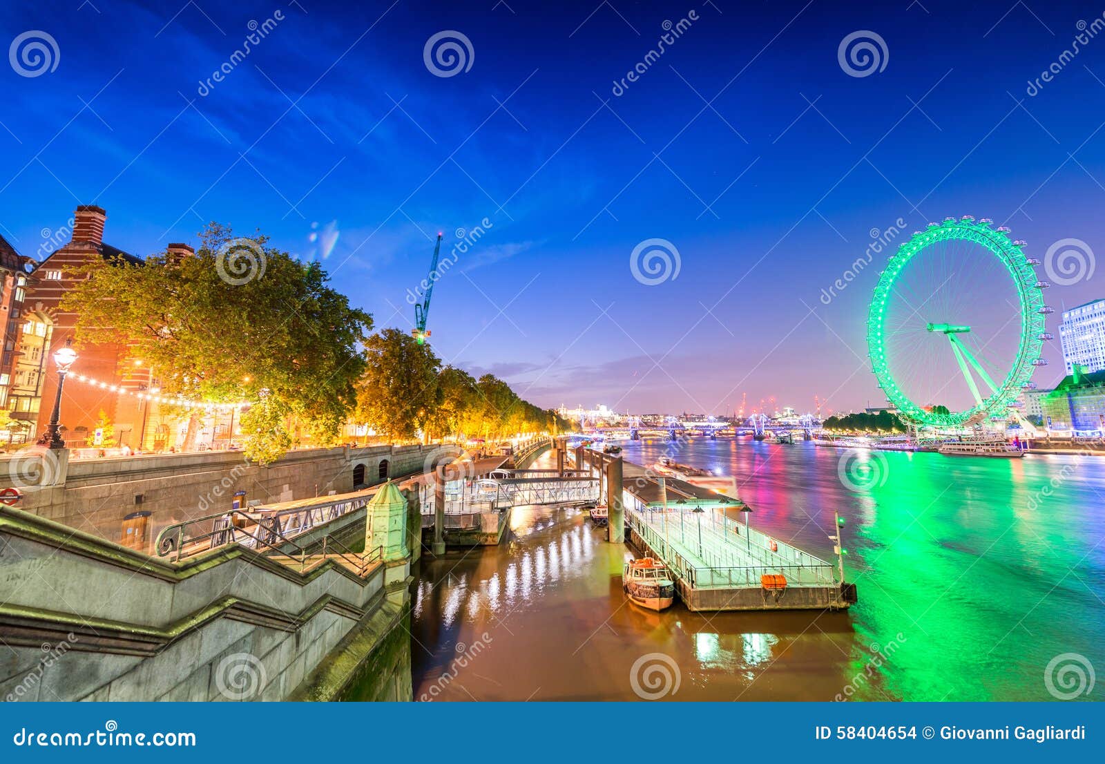 London night skyline - UK editorial stock image. Image of downtown ...