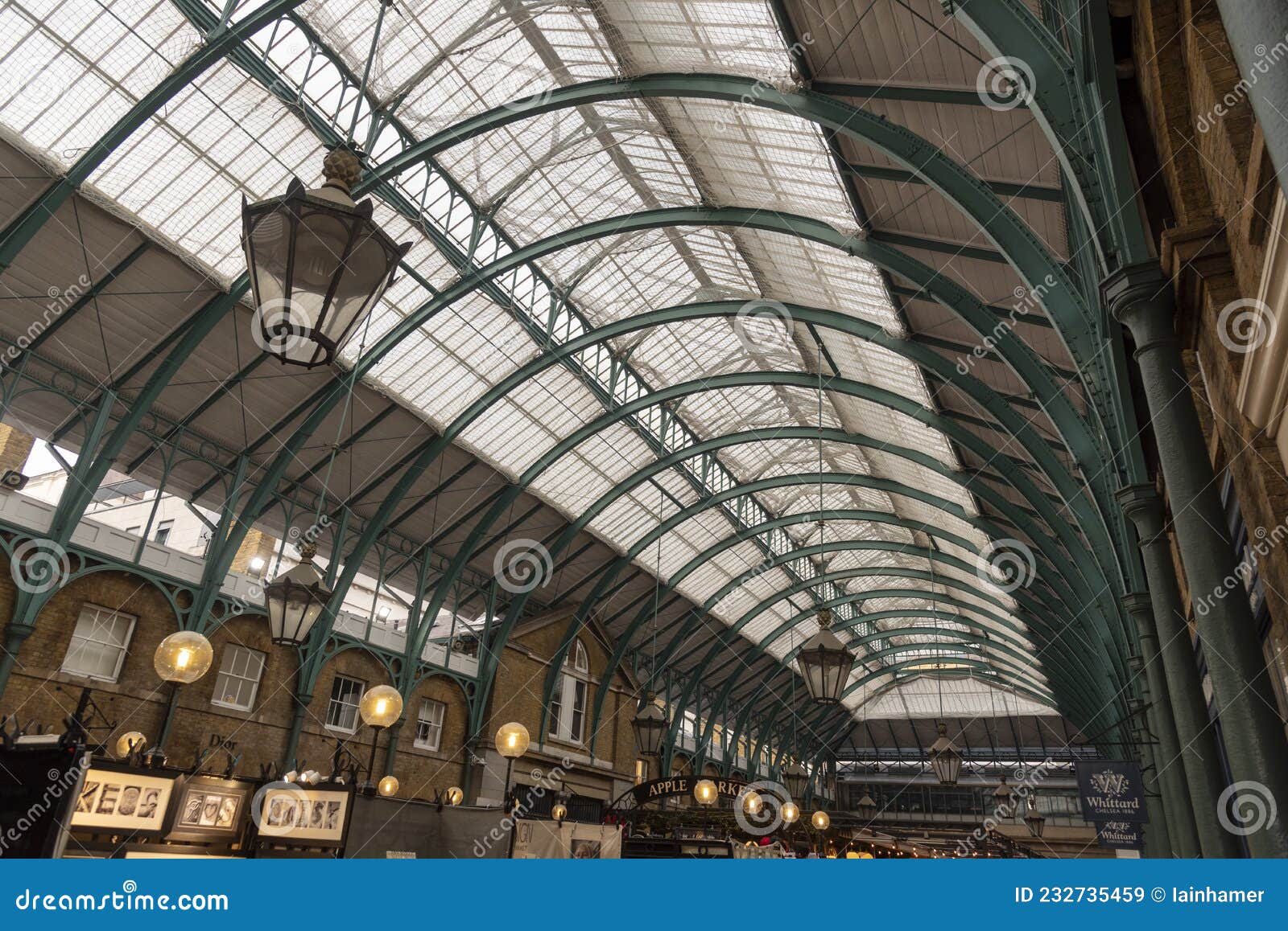 Roof Structure of the Apple Market Covent Garden London. Editorial ...