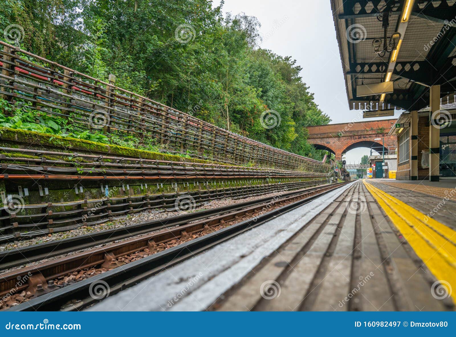 London - October 2019: on the Platform of St Pancras International ...