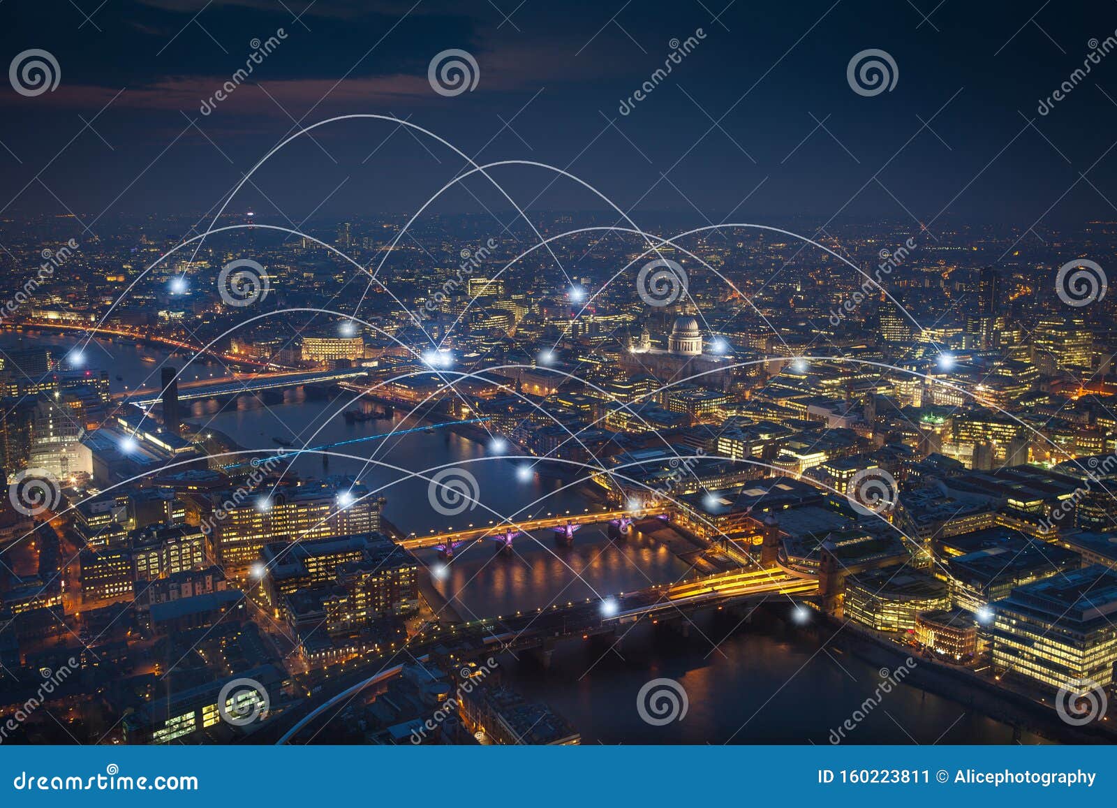 London Office Building for Network and Future Concept Stock Image ...
