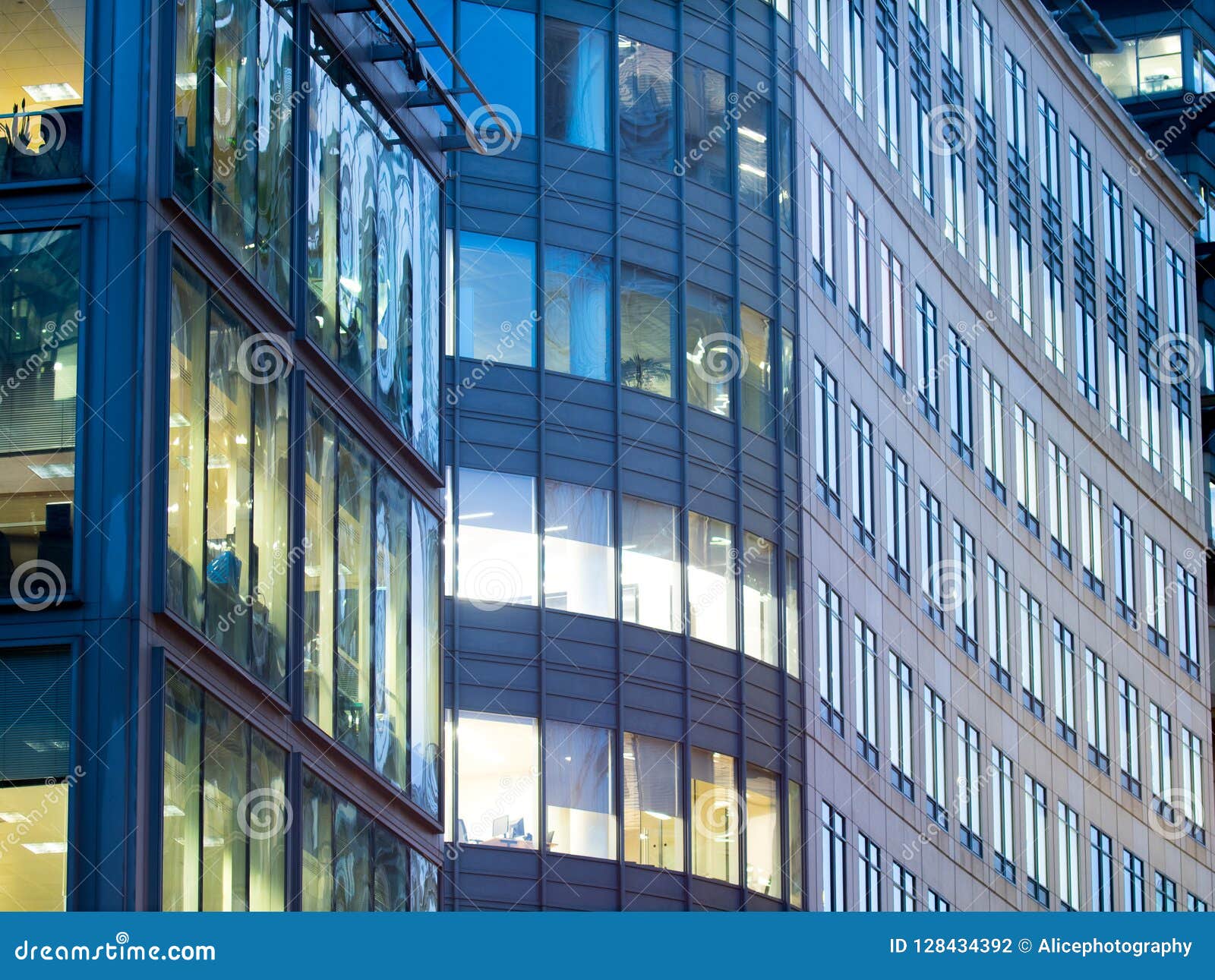 London Office Building Skyscraper, Working & Meeting Stock Photo ...
