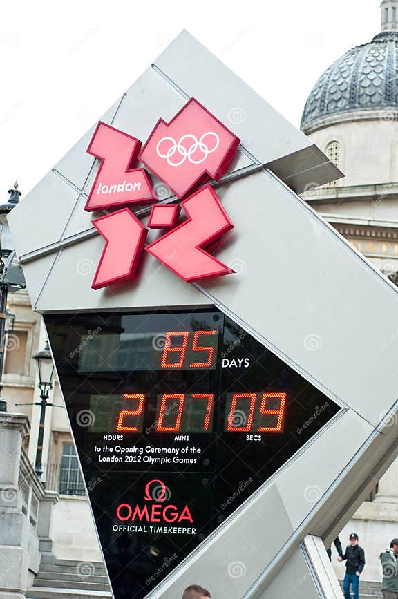 London Olympics Countdown Clock Editorial Stock Image - Image of ...