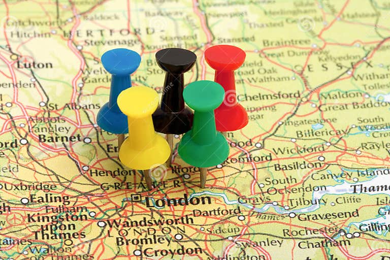 London Olympics Map Pin stock image. Image of pinpoint - 14503675