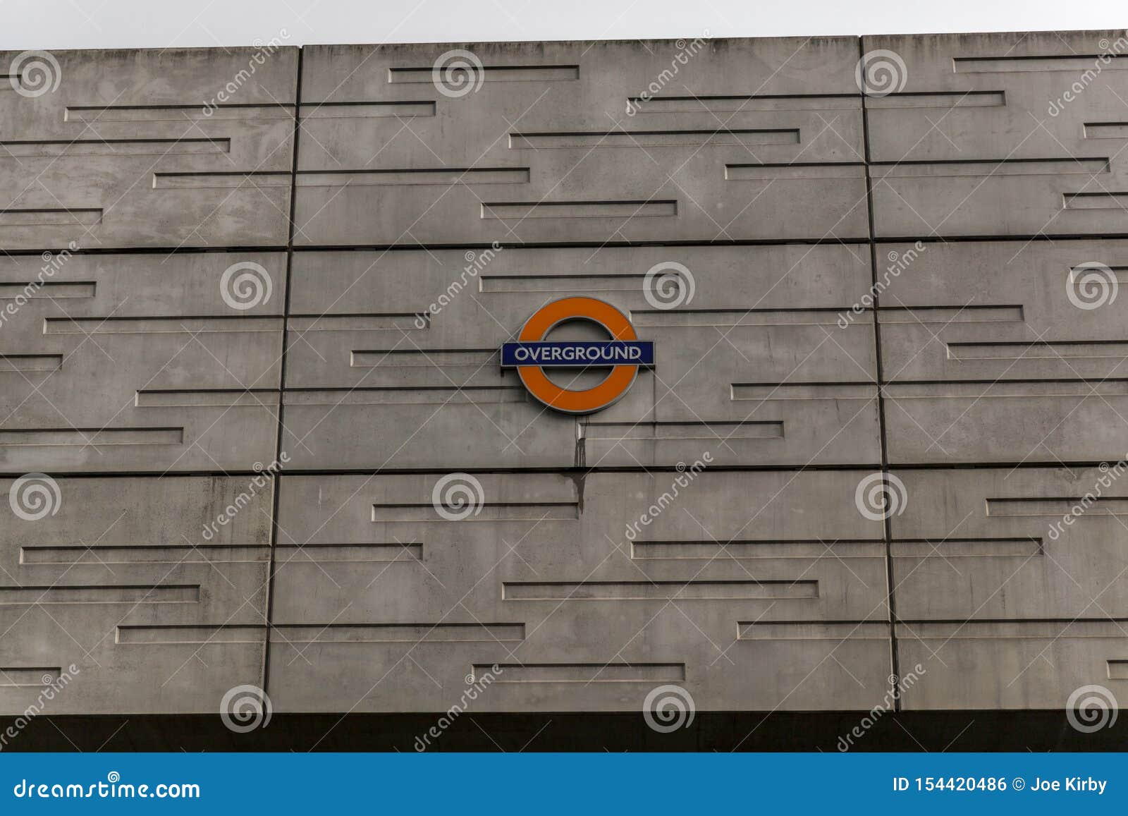 London Overground Sign editorial photo. Image of commute - 154420486