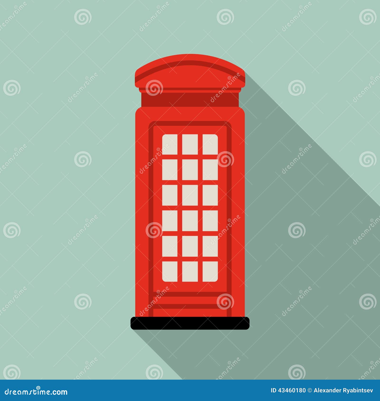London Phone Booth. Vector Illustration Stock Vector - Illustration of ...
