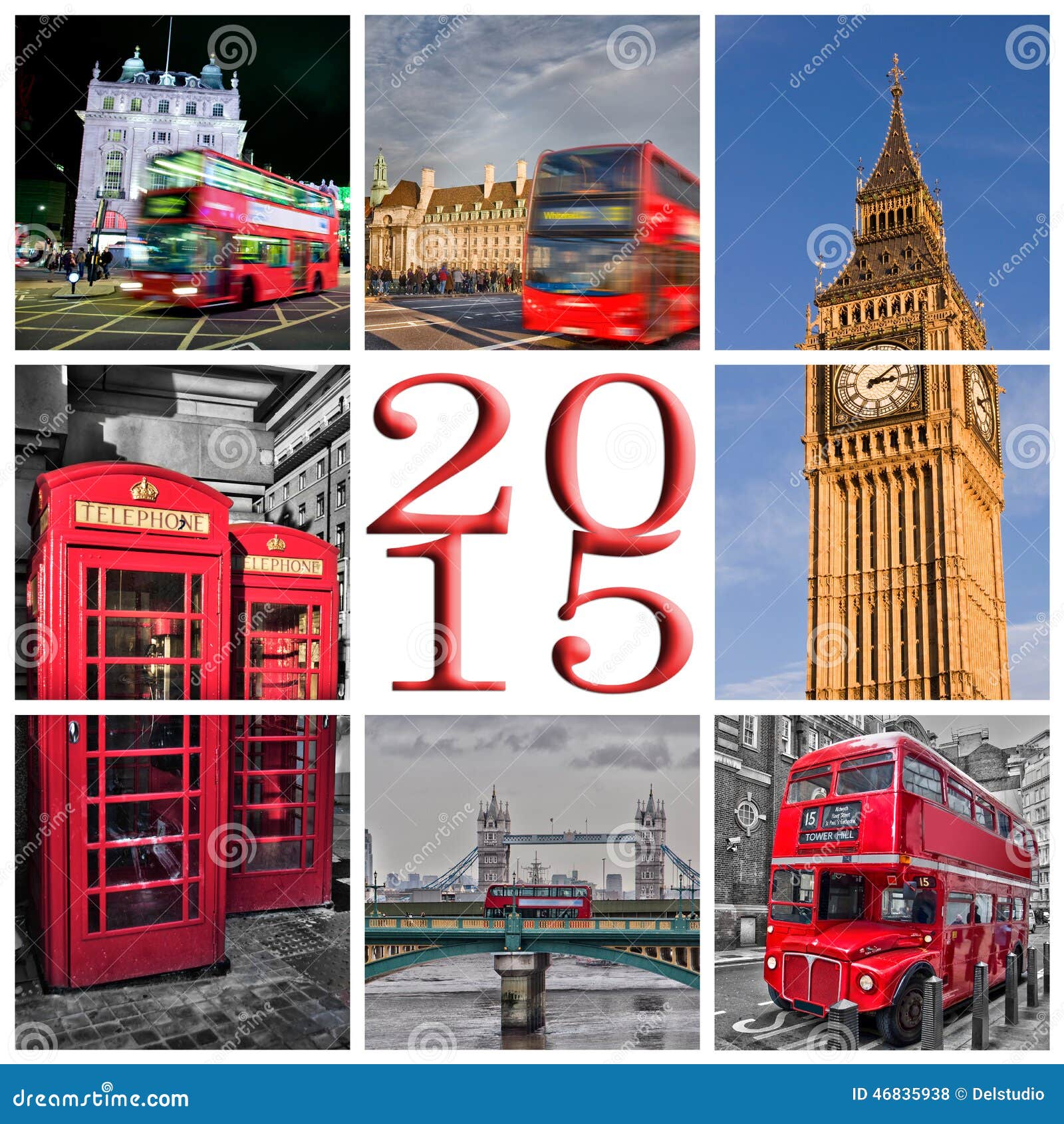 2015, London Photos Collage Stock Photo - Image of phone, united: 46835938