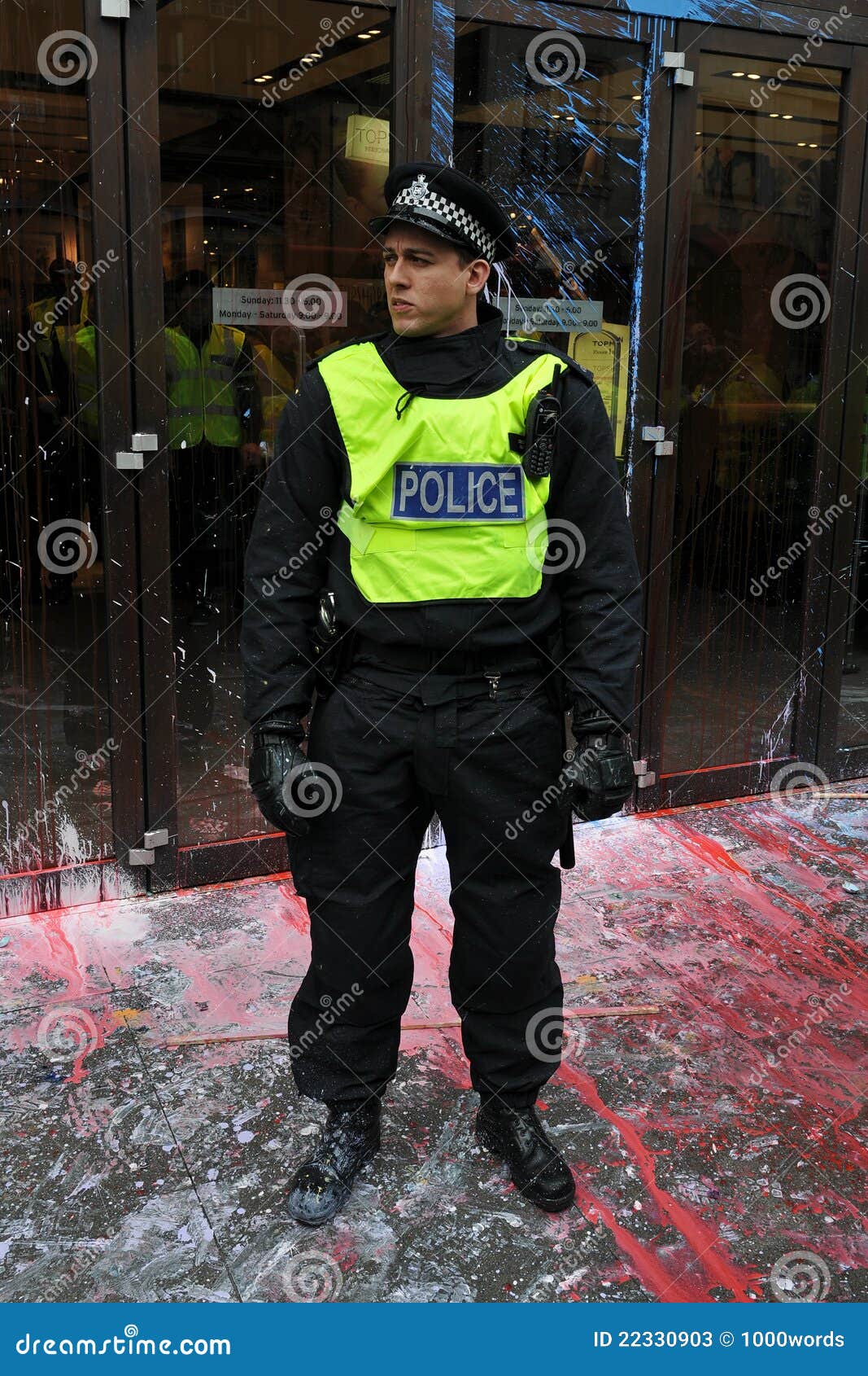 London Policeman editorial stock photo. Image of control - 22330903