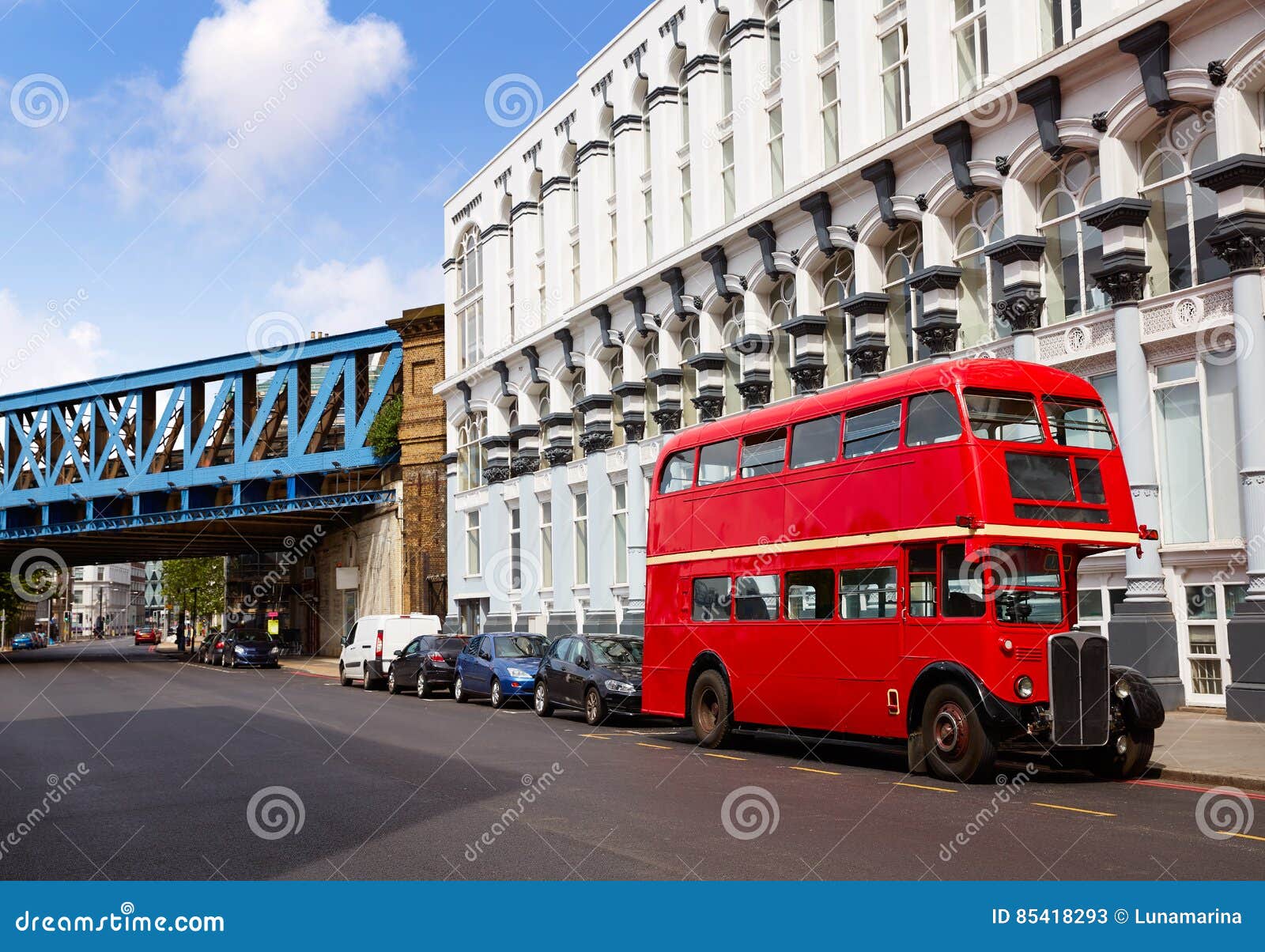 London Red Bus Traditional Old Stock Image - Image of europe, great ...