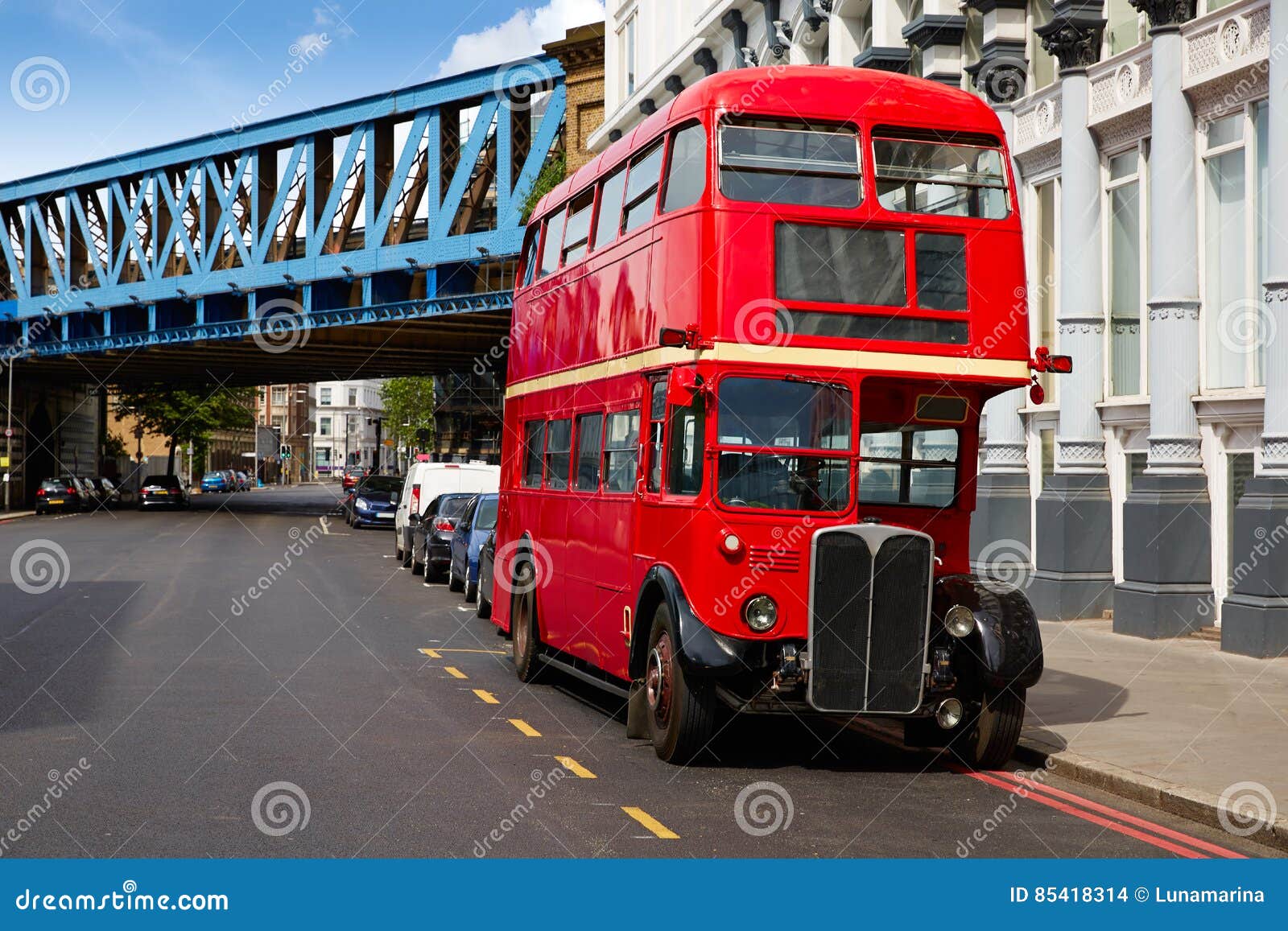 London Red Bus Traditional Old Stock Photo - Image of europe, tourism ...