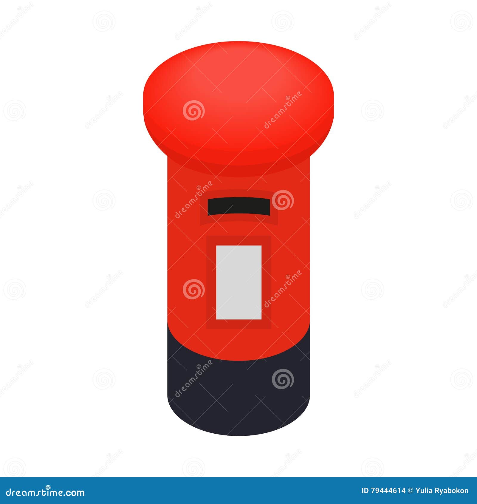 London Red Mail Box Icon, Isometric 3d Style Stock Vector ...