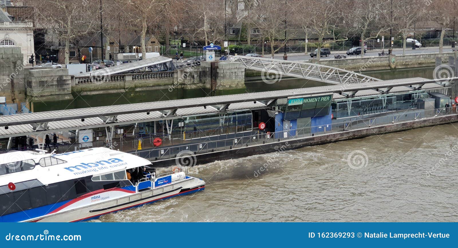 London River Ferry Busy Water Editorial Stock Photo - Image of river ...