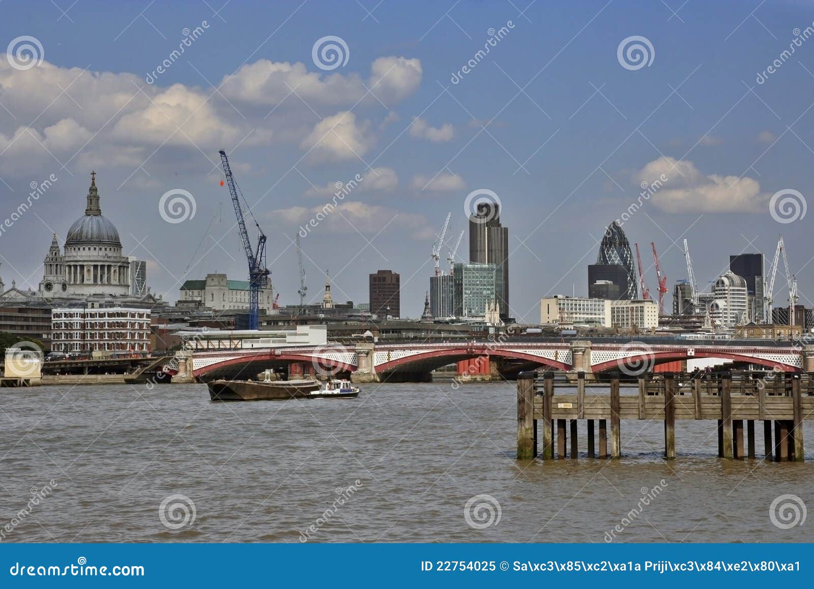 London riverside stock image. Image of attraction, blue - 22754025