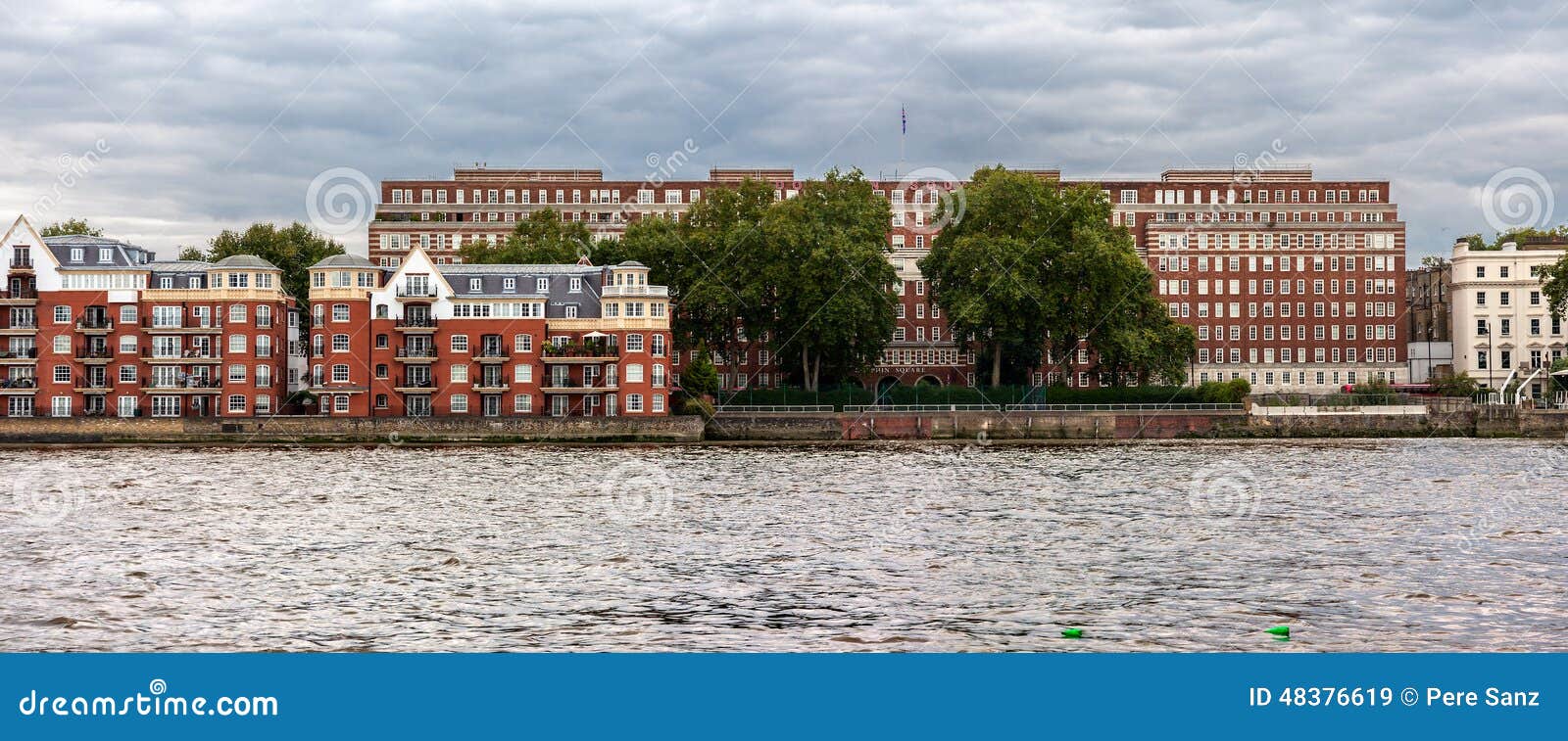 London Riverside Panorama editorial stock image. Image of outdoor ...