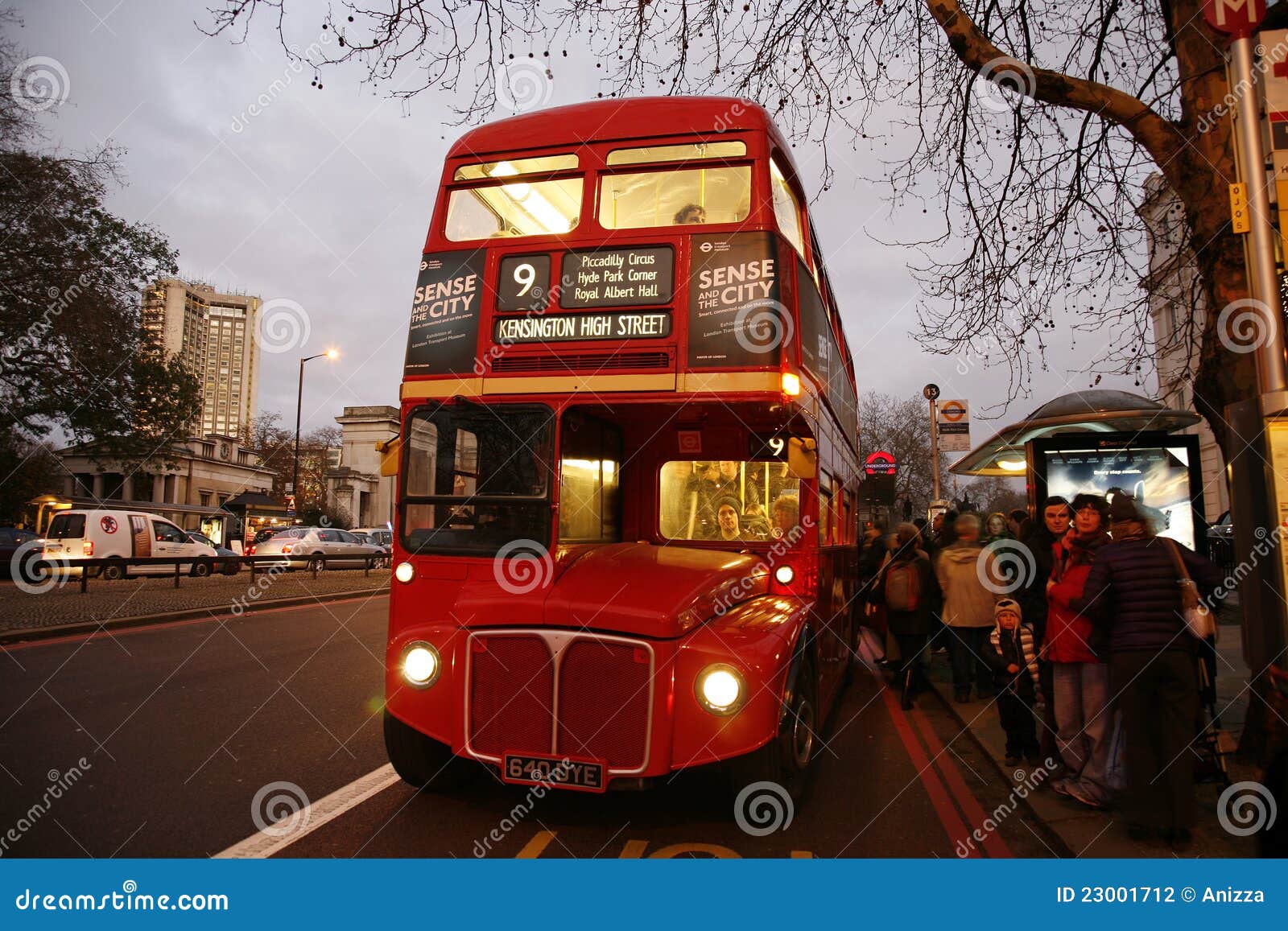 Heritage Red Routemaster Bus Operating In The City Of London. Open ...