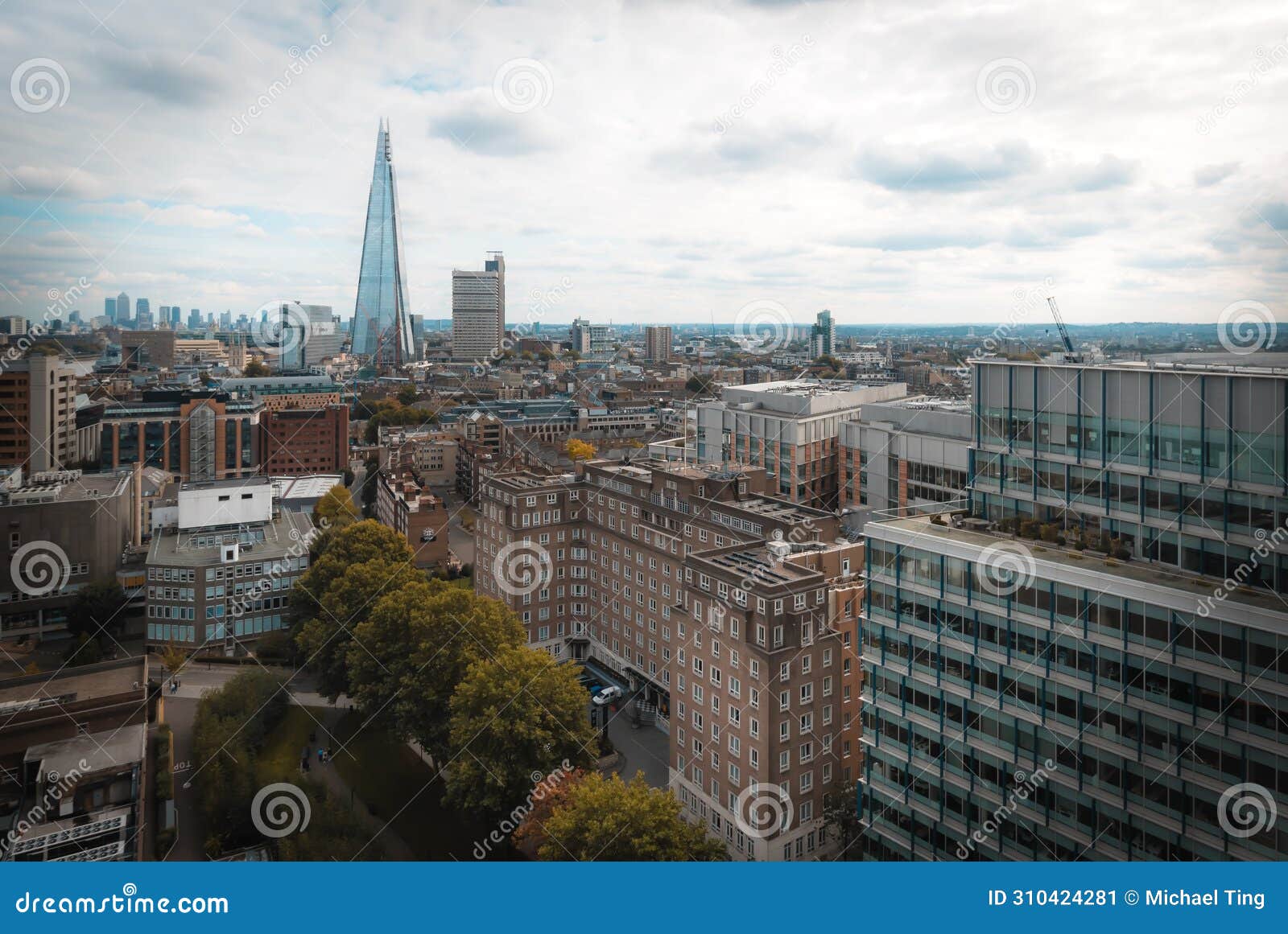 London - 23 September 2017 - Central London Skyline with Building ...