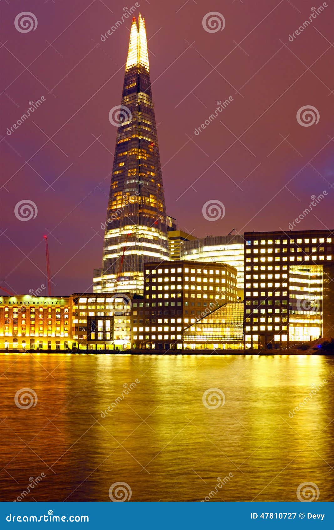 London Shard in the UK by Night Editorial Photography - Image of ...