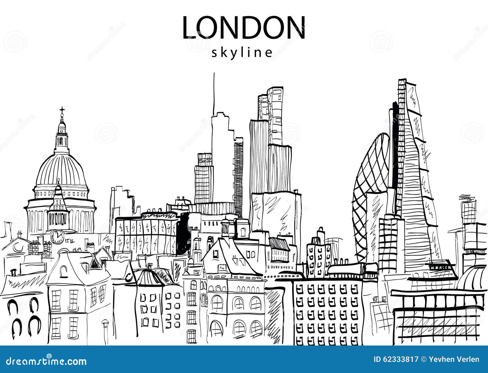 London Skyline abstract stock vector. Illustration of grunge - 62333817