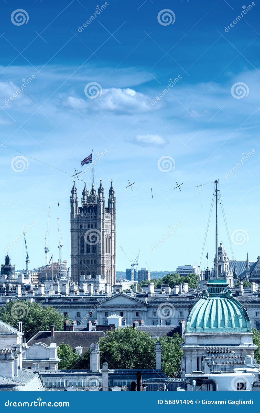 London Skyline with Big Ben Stock Photo - Image of europe, river: 56891496