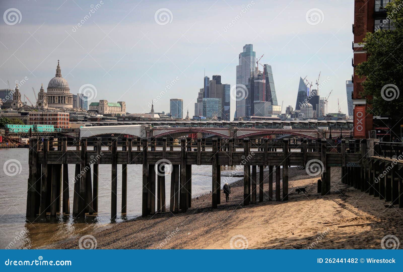 London Skyline on the River Thames Editorial Photography - Image of ...