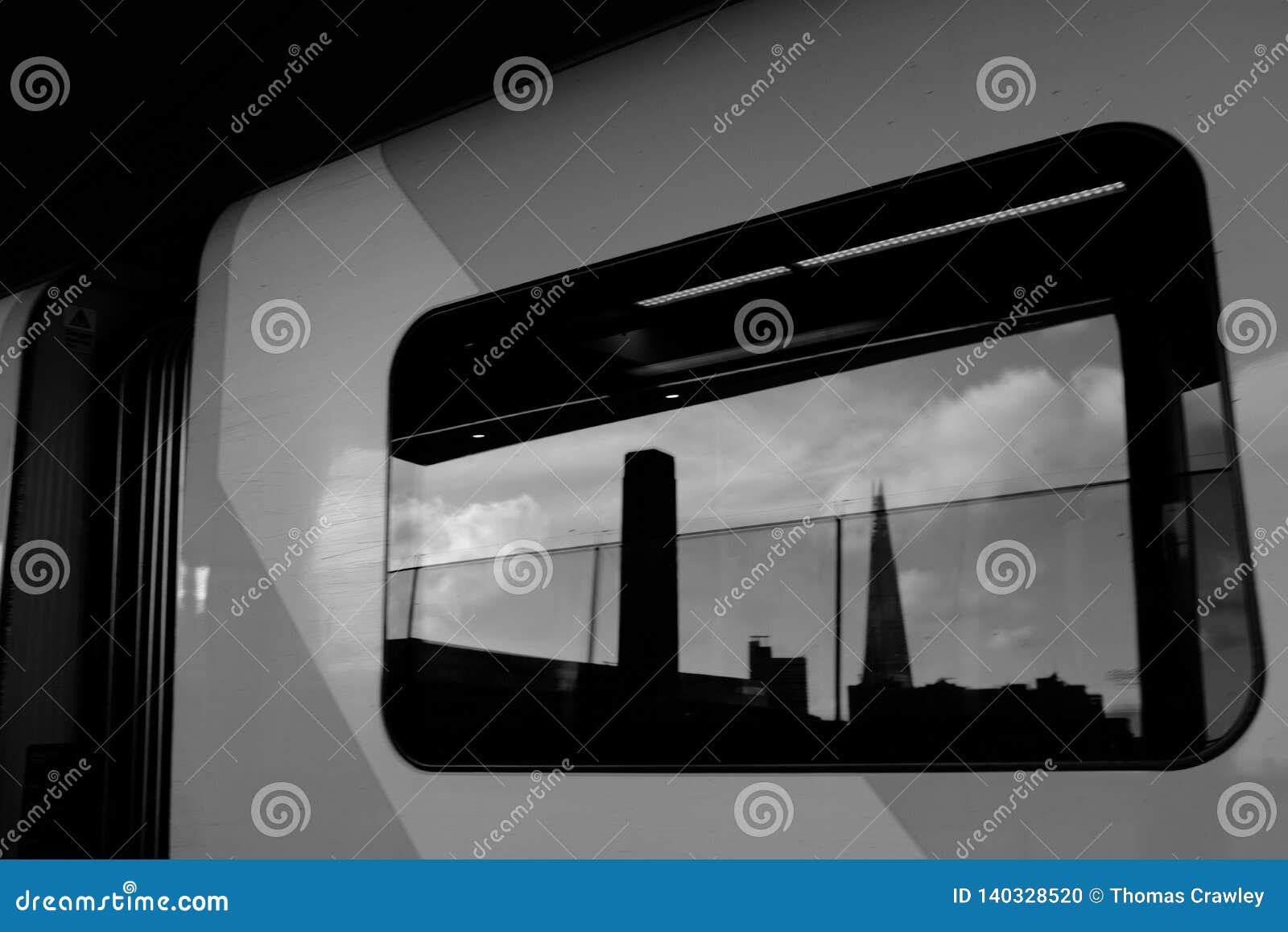 London skyline by train stock photo. Image of white - 140328520