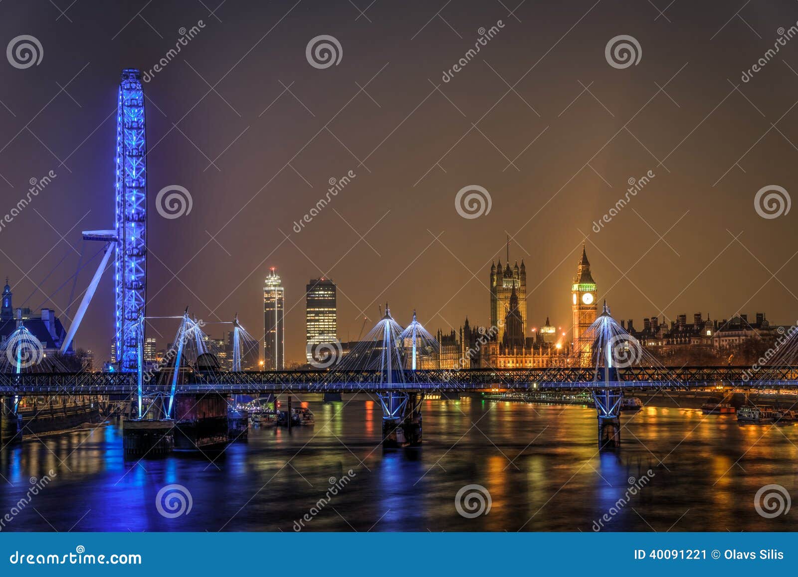 London Skyline editorial photo. Image of parliament, travel - 40091221