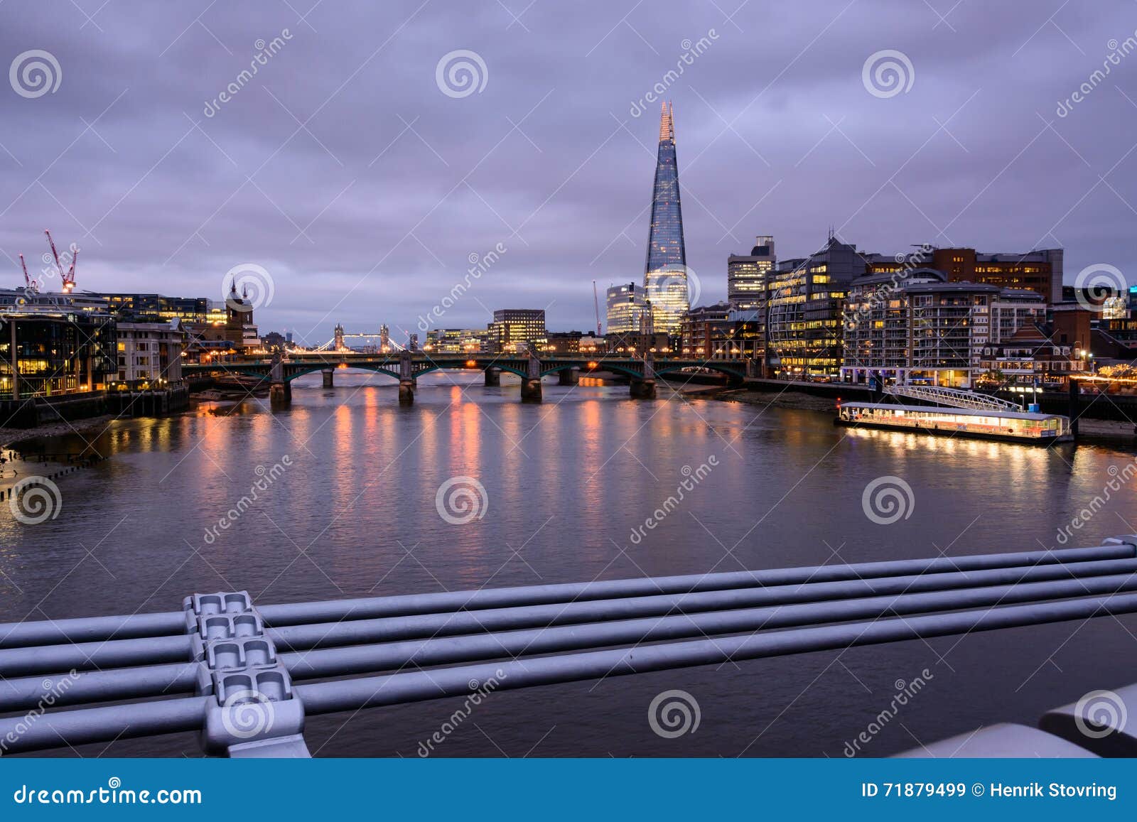 London Skyline - View Over the Thames Stock Image - Image of travel ...