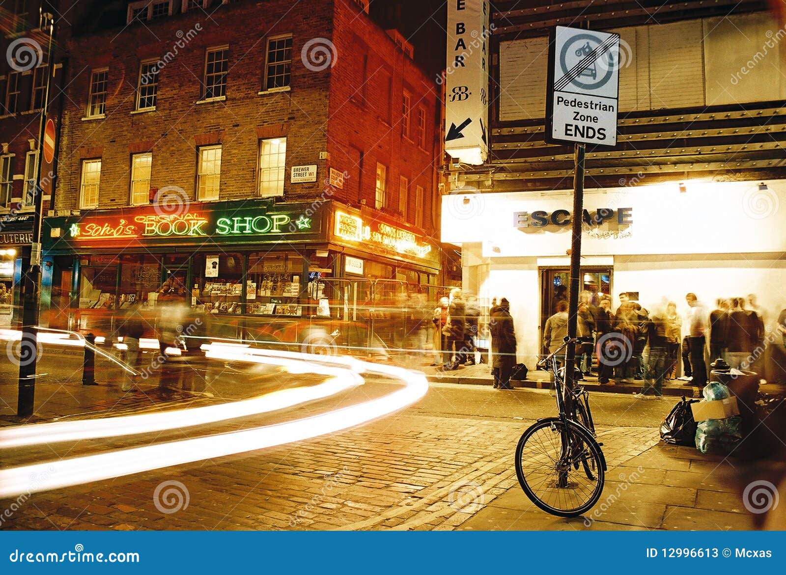 London, Soho editorial stock photo. Image of city, advert - 12996613