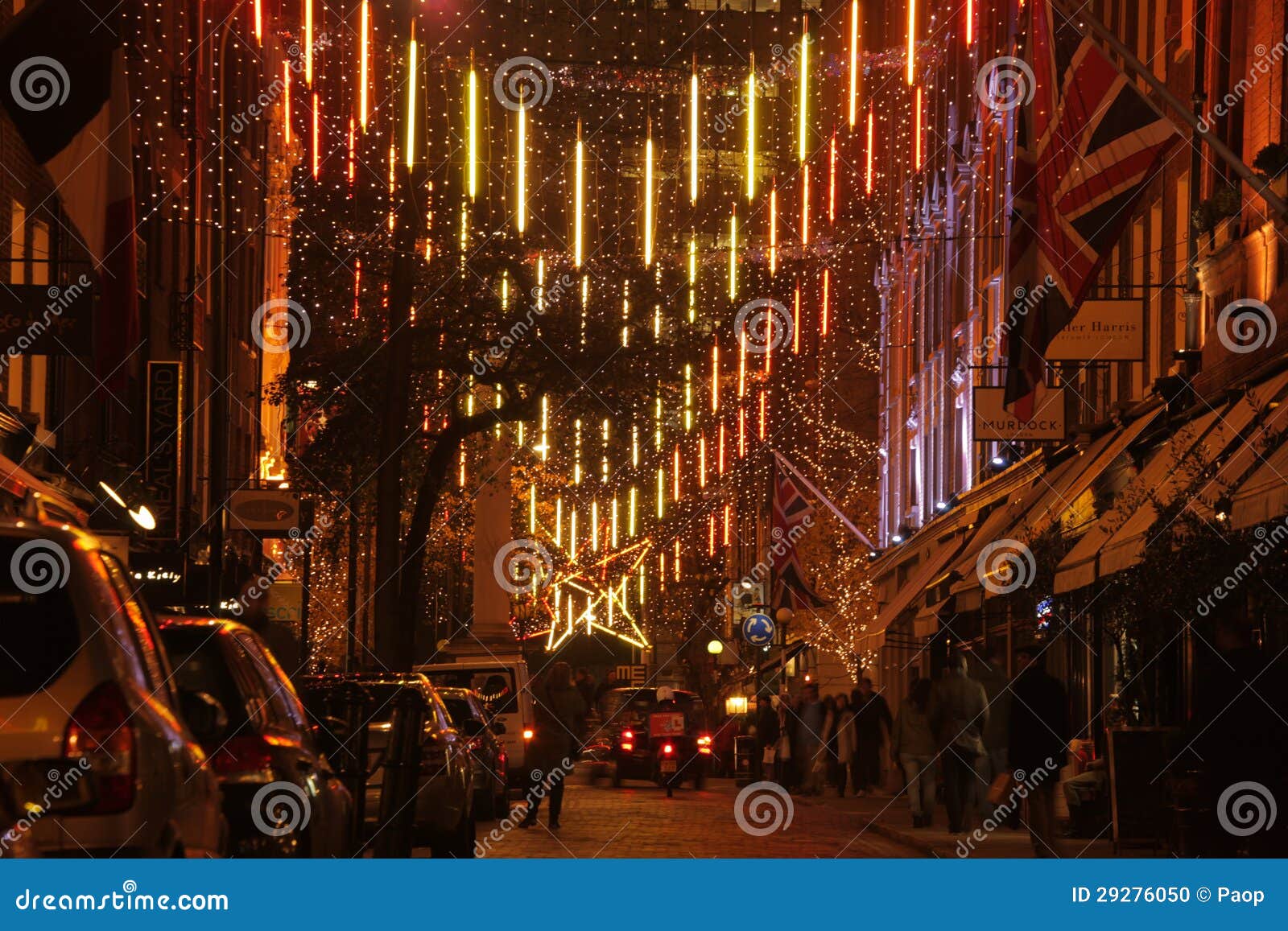 London street at night editorial image. Image of festival - 29276050