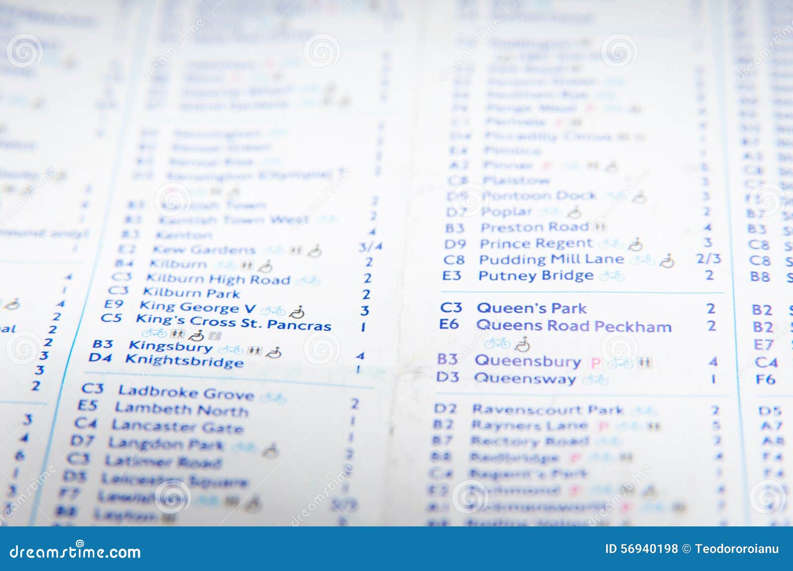 London subway stations stock photo. Image of routes, terminals - 56940198