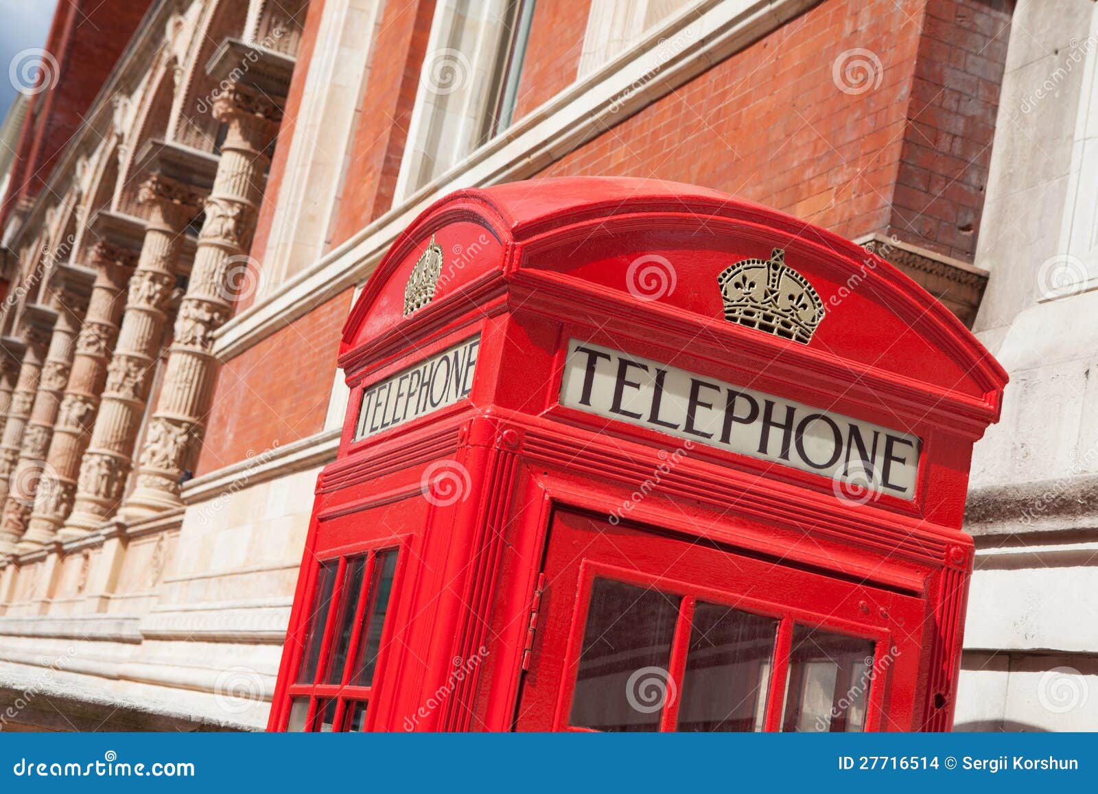 London Symbol Red Telephone Box Stock Photo - Image of national ...