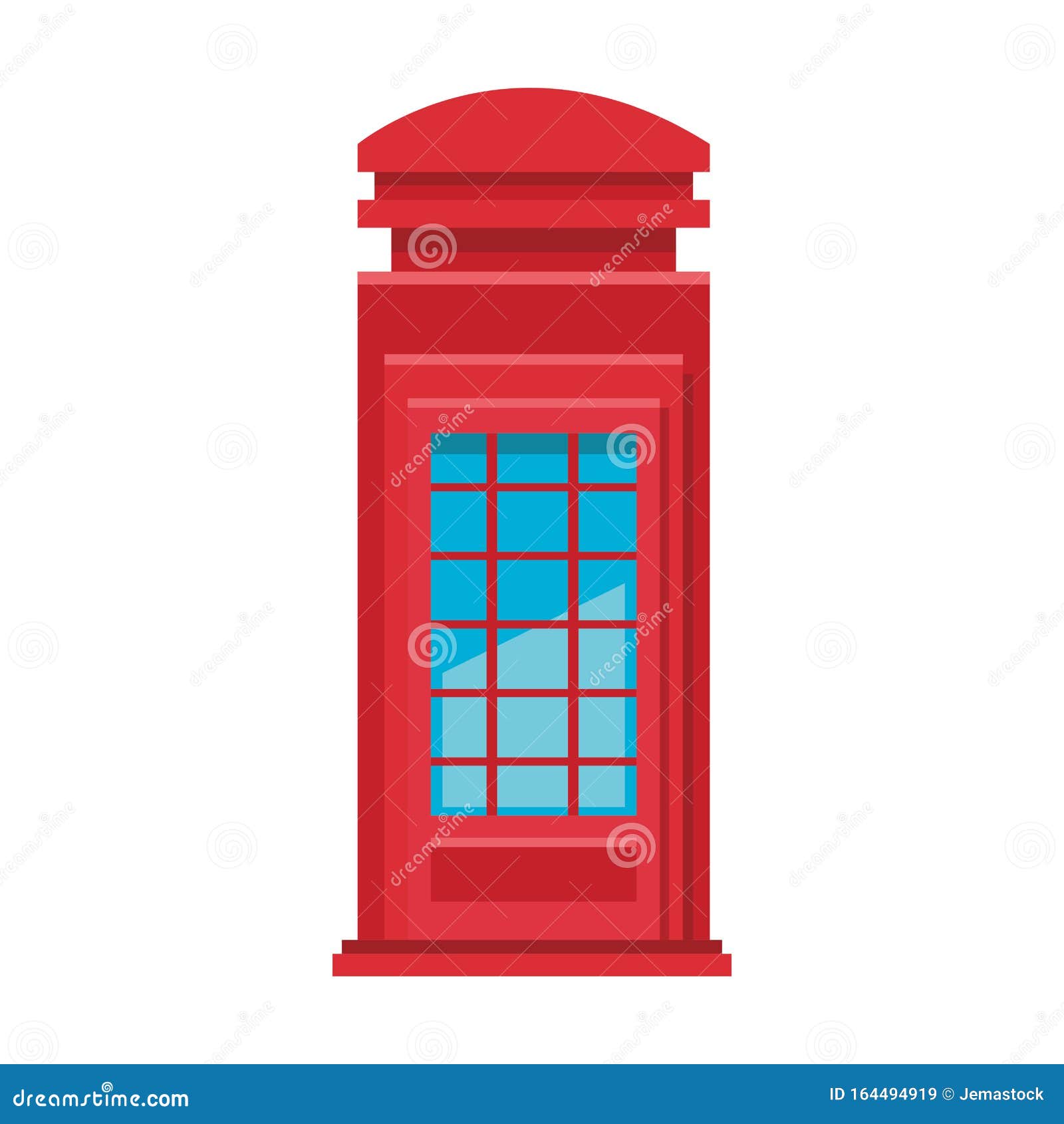 London Telephone Box Icon, Flat Design Stock Vector - Illustration of ...