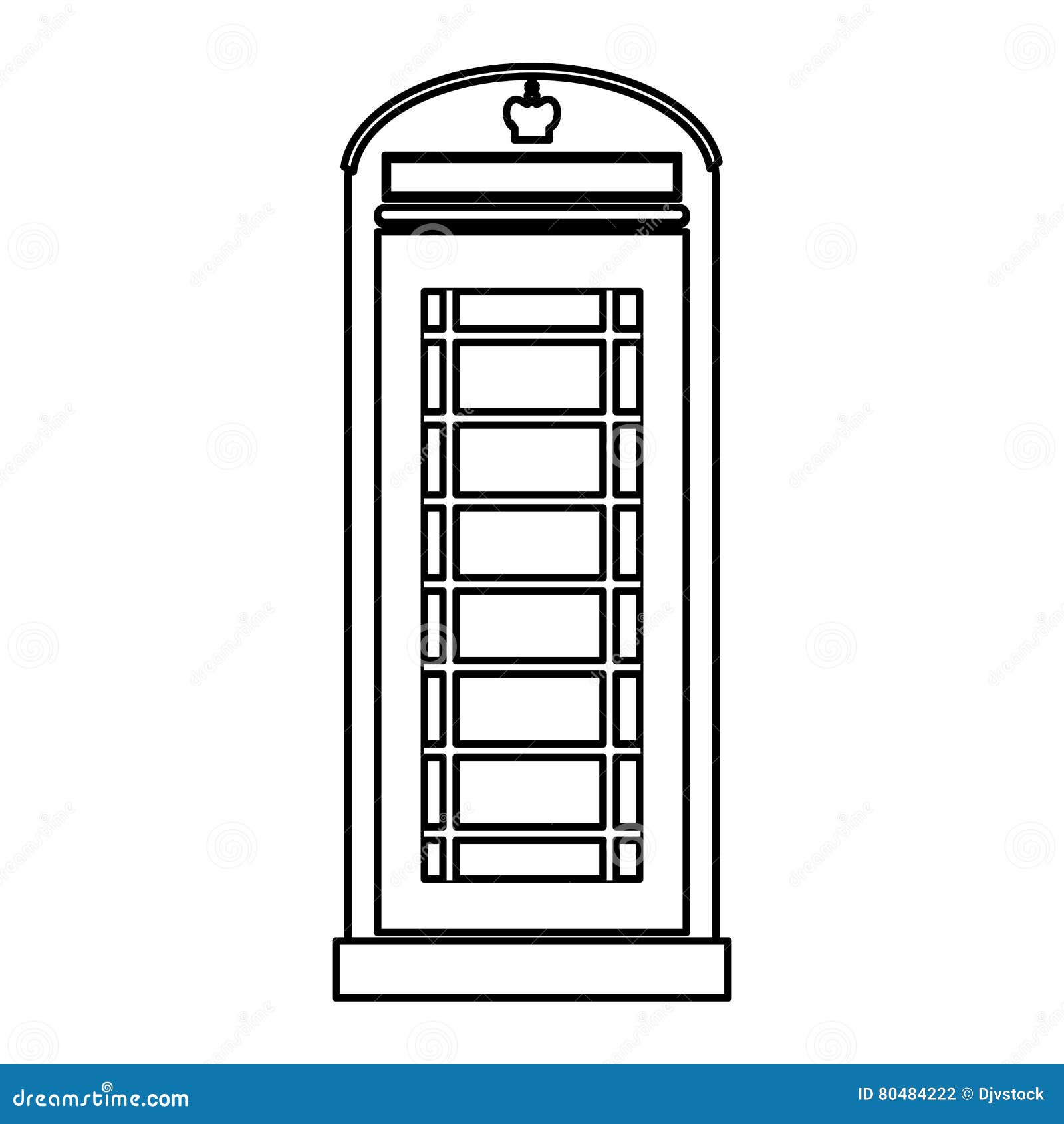 London telephone box stock vector. Illustration of kingdom - 80484222