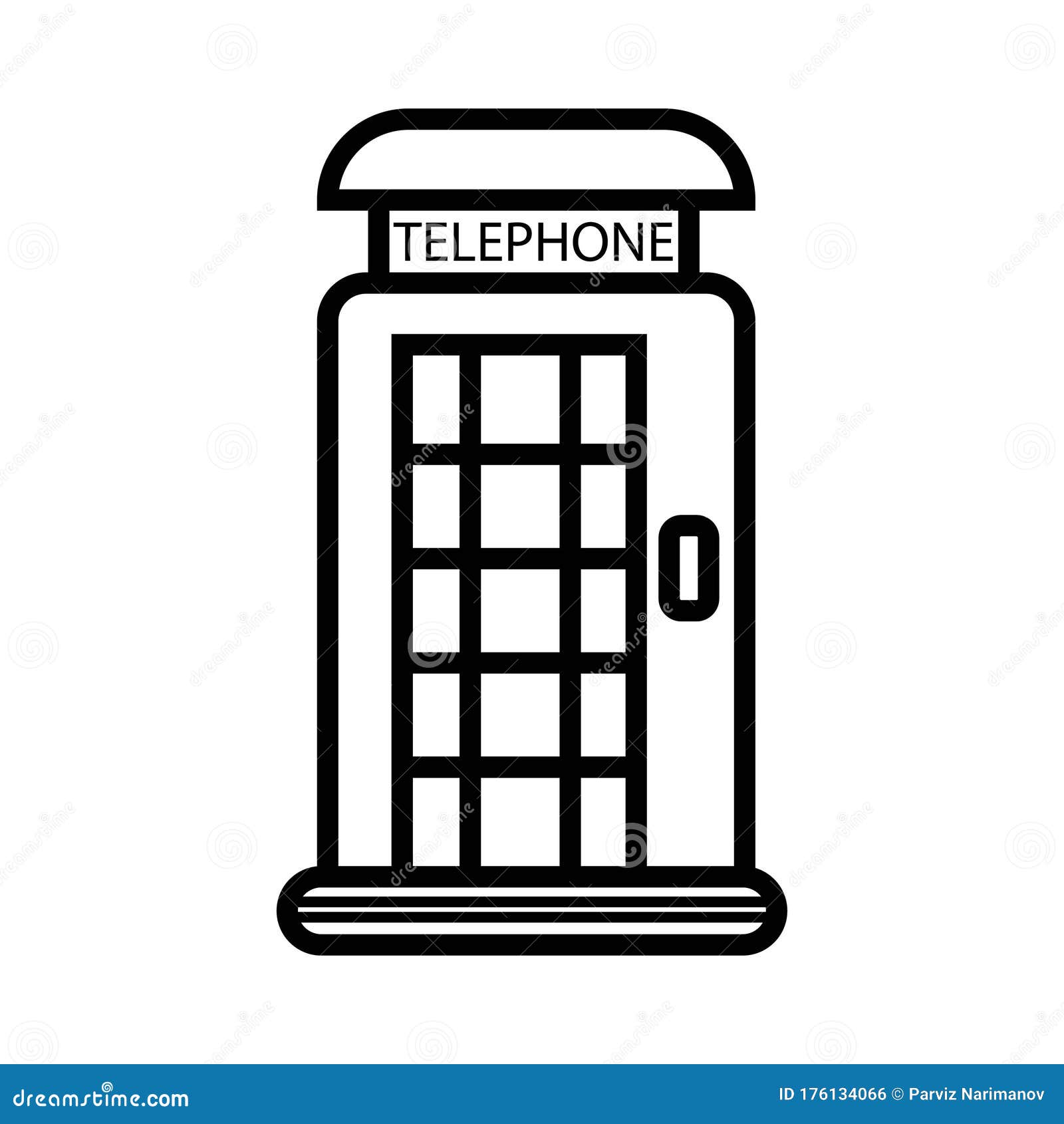 London Telephone Icon Vector Illustration Stock Illustration ...