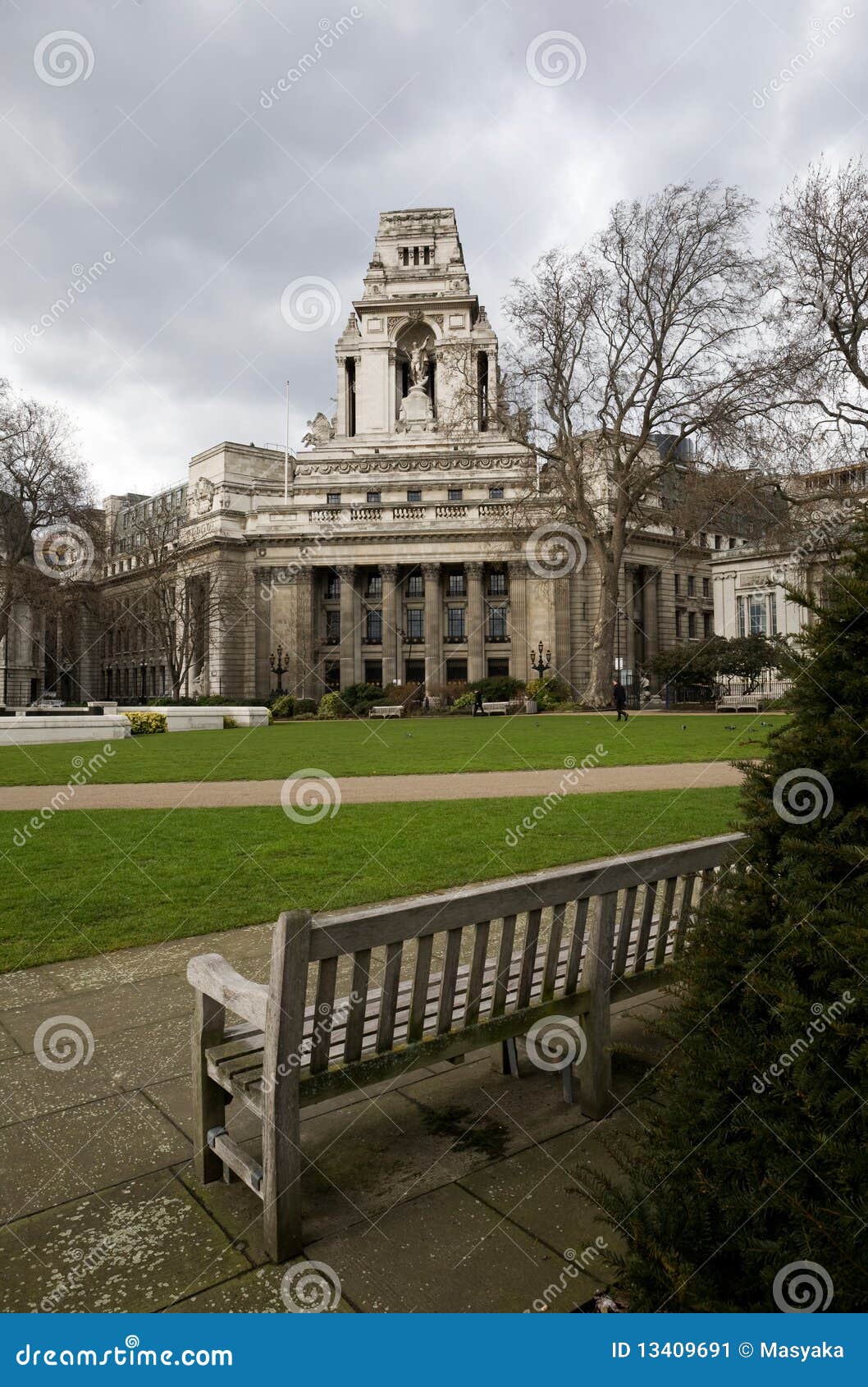 London. Ten Trinity Square. Spring. Stock Image - Image of british ...