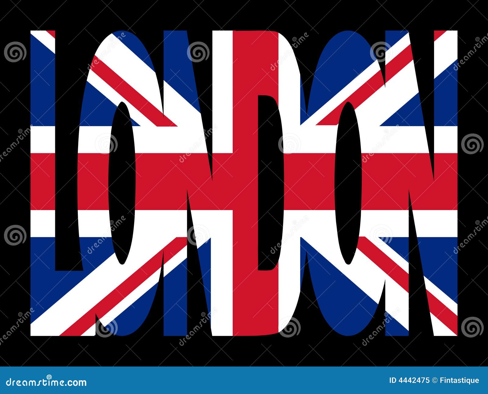 London text with flag stock vector. Illustration of london - 4442475